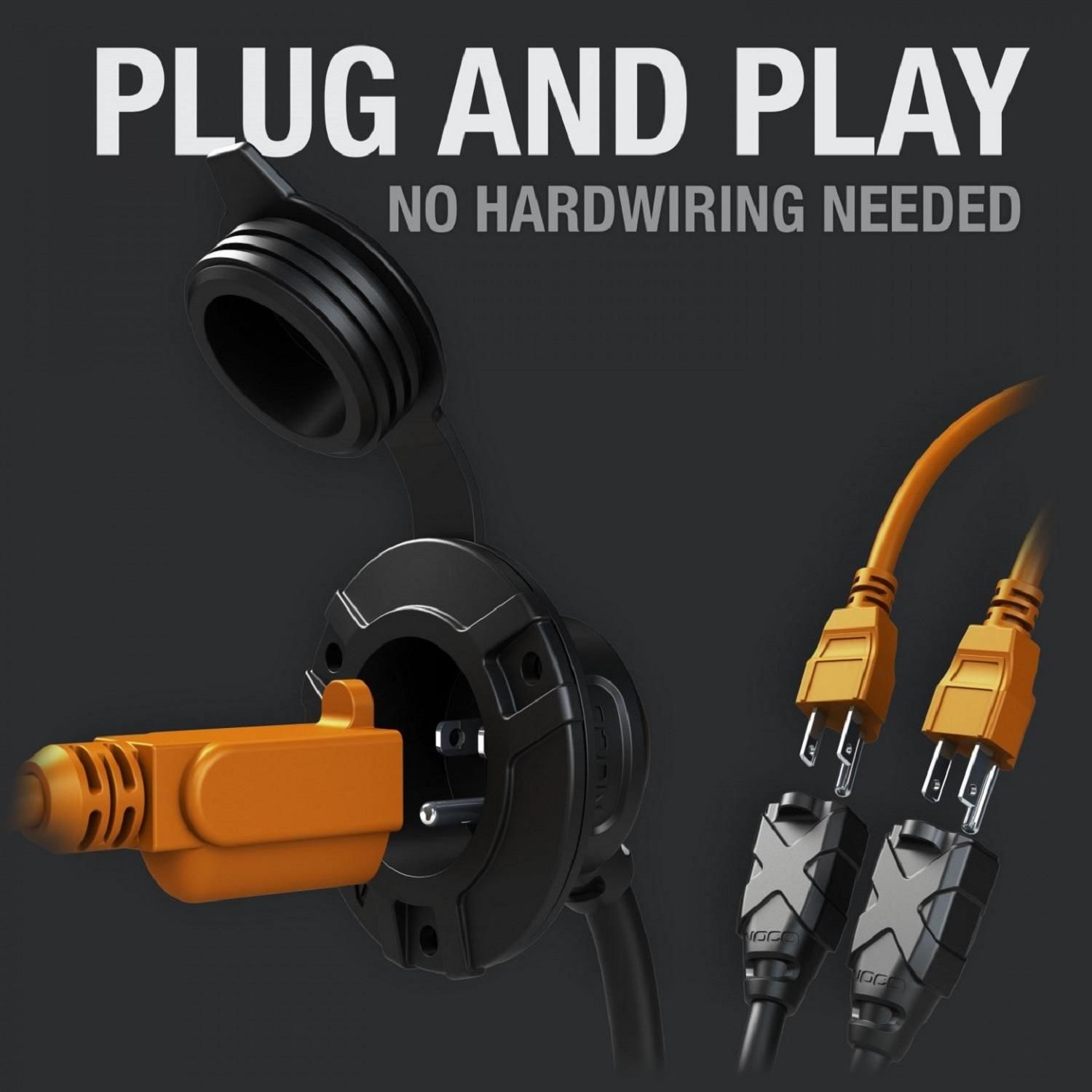 NOCO AC Port Plug with Dual 18in Extension Cord GCP2