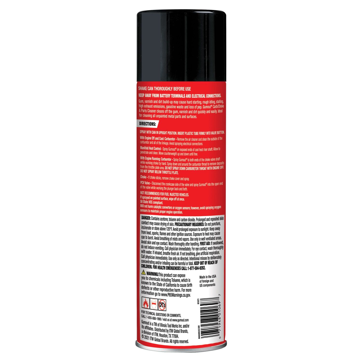 Gumout Carburetor Carb/Choke and Parts Cleaner 16oz
