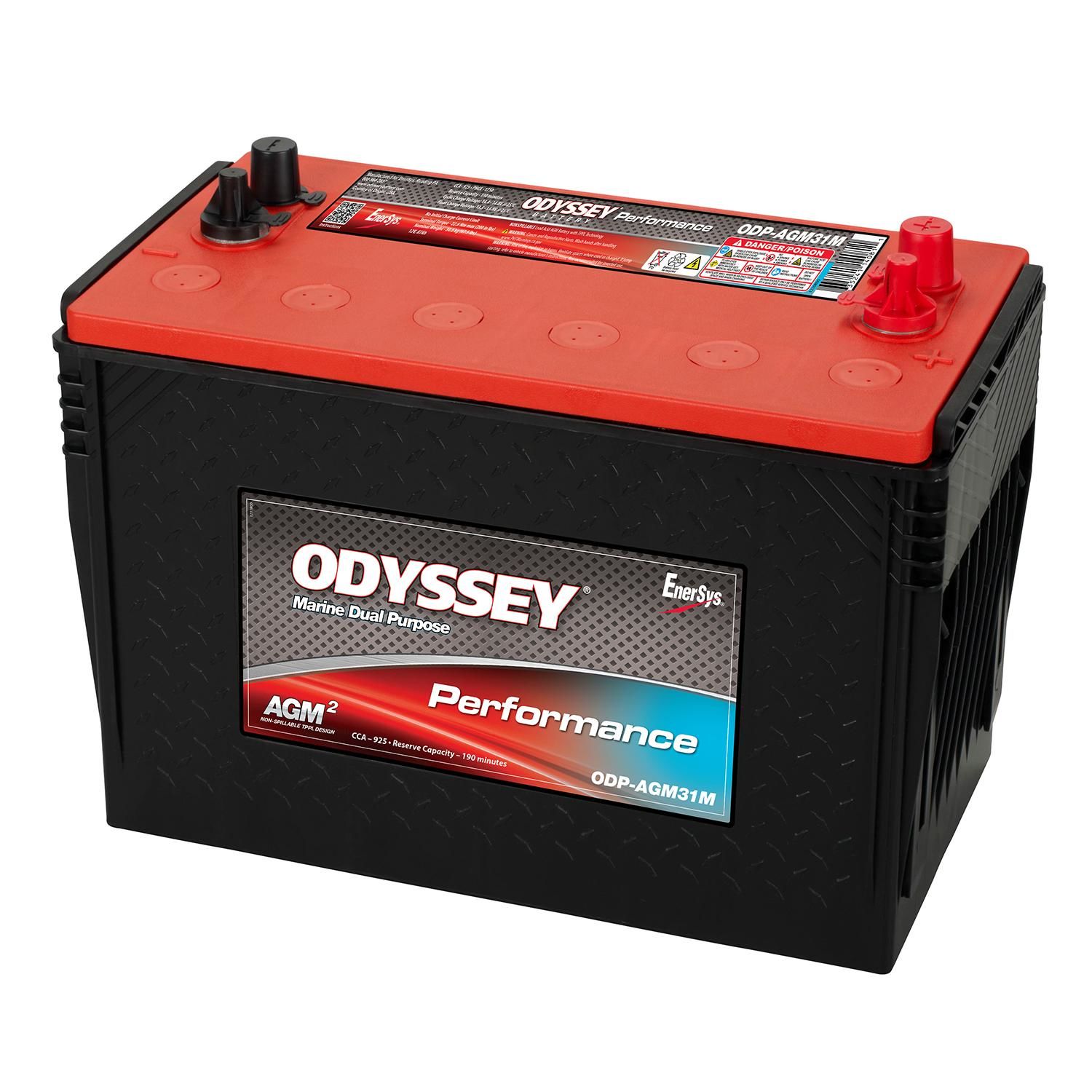 Odyssey Performance Group Size 31 Marine/RV Dual Purpose Absorbed Glass ...