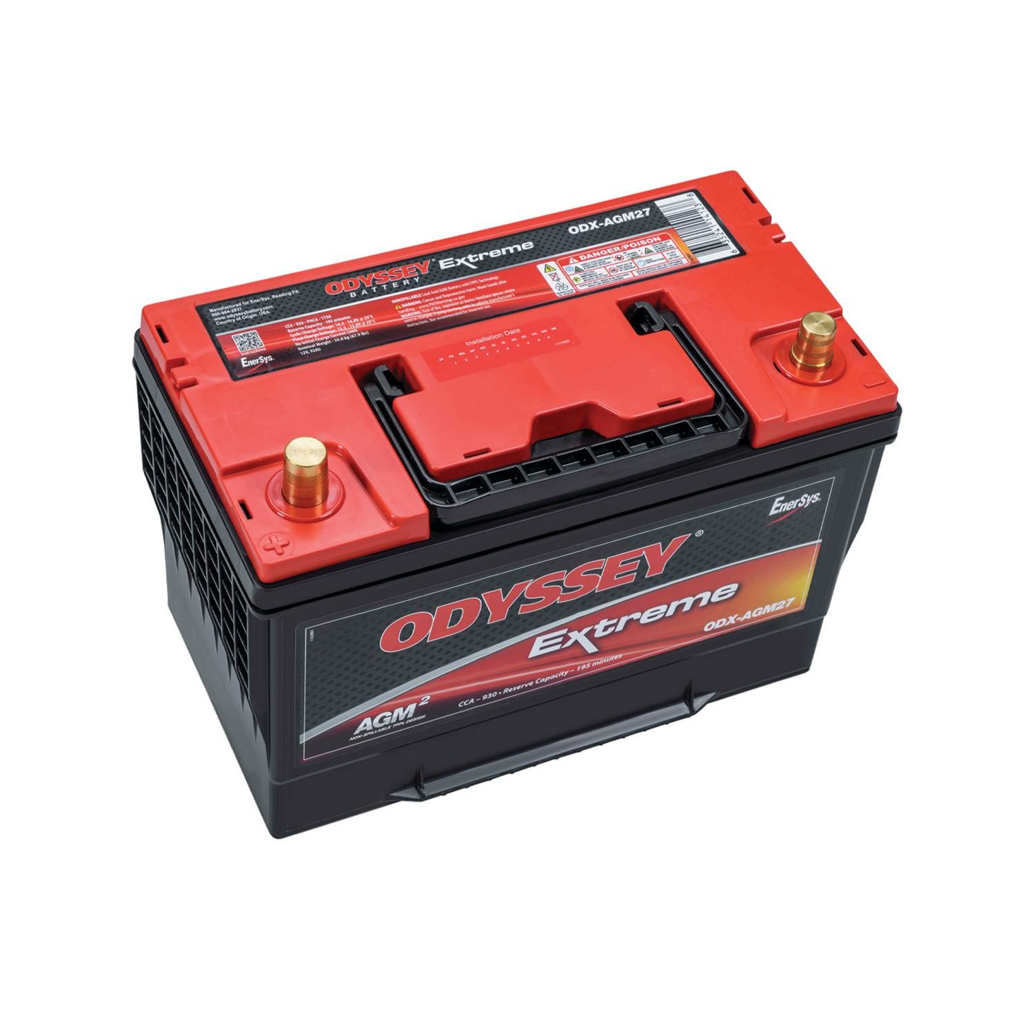 Odyssey Extreme Group Size 27 Absorbed Glass Mat (AGM) Battery ODX-AGM27