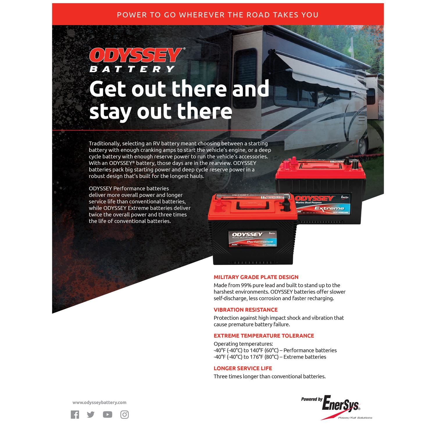 Odyssey Extreme Group Size 27 Marine/RV Dual Purpose Absorbed Glass Mat ...