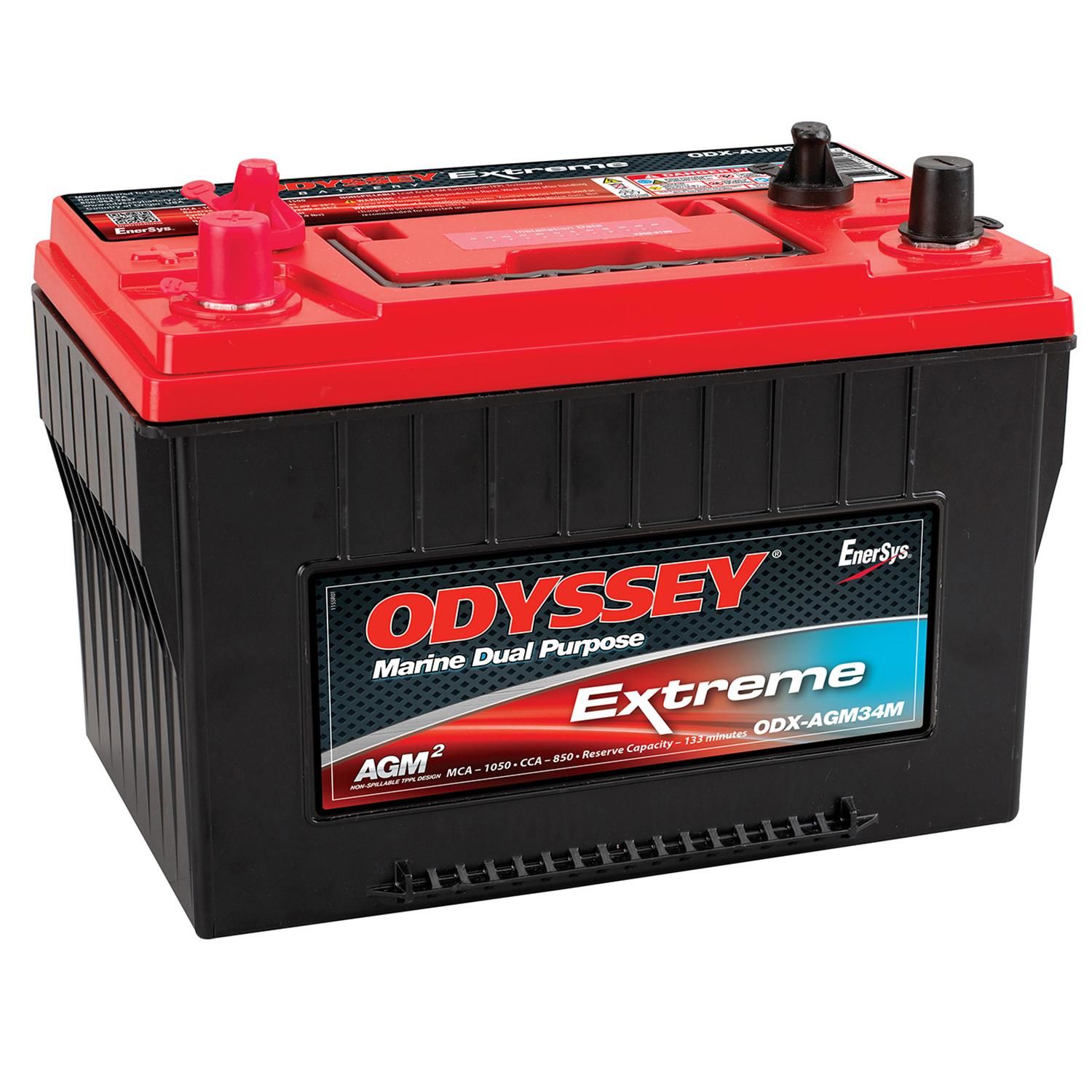 Odyssey Extreme Group Size 34 Marine/RV Dual Purpose Absorbed Glass Mat ...