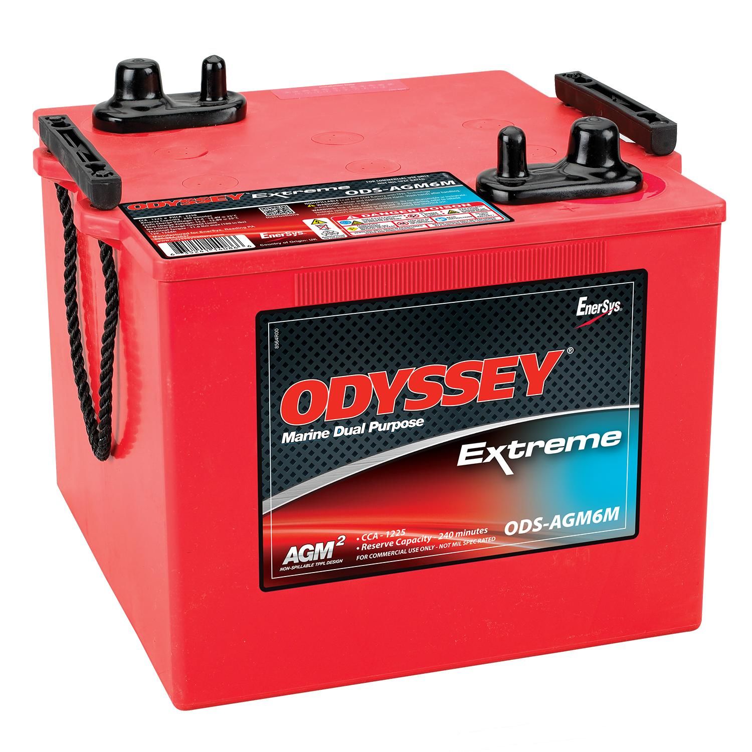 Odyssey Extreme Group Size 6TL Marine/RV Dual Purpose Absorbed Glass ...
