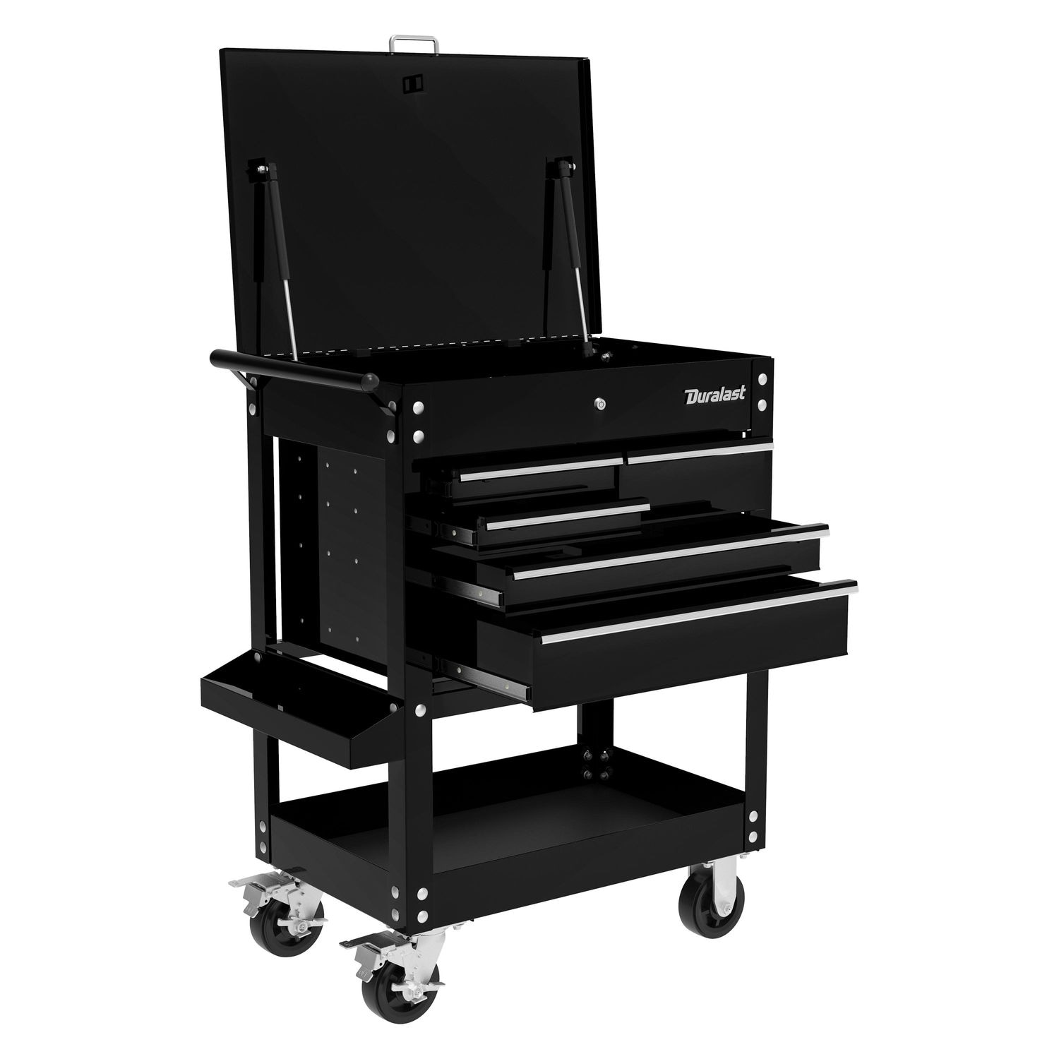 Duralast 30in Black 5 Drawer Technician Tool Cart