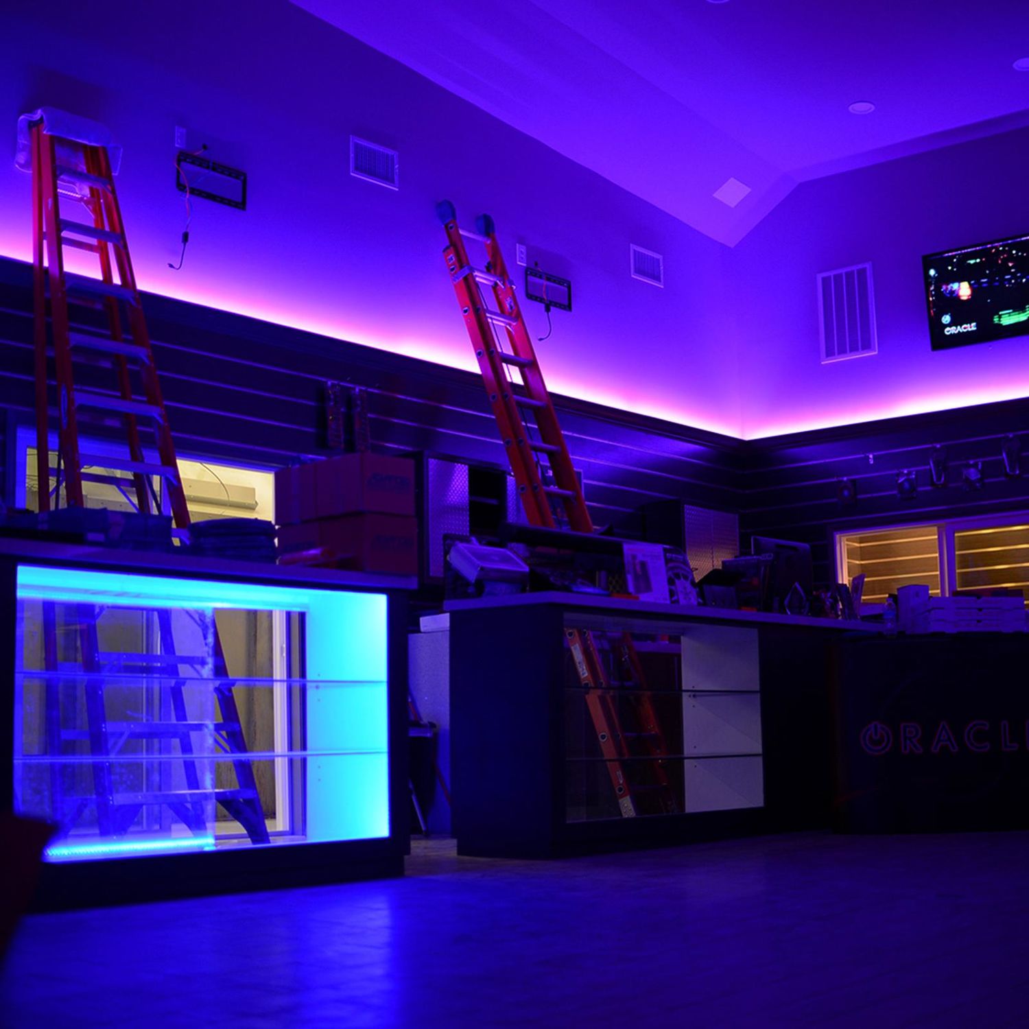 Oracle Lighting UV/Purple 12in Exterior Black Flex LED Strip