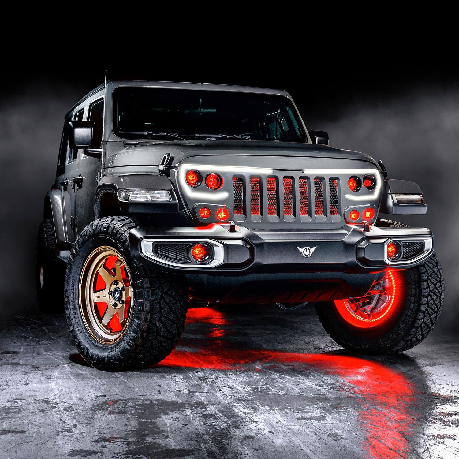 Oracle Lighting Red Double LED Illuminated Wheel Ring Brake Light