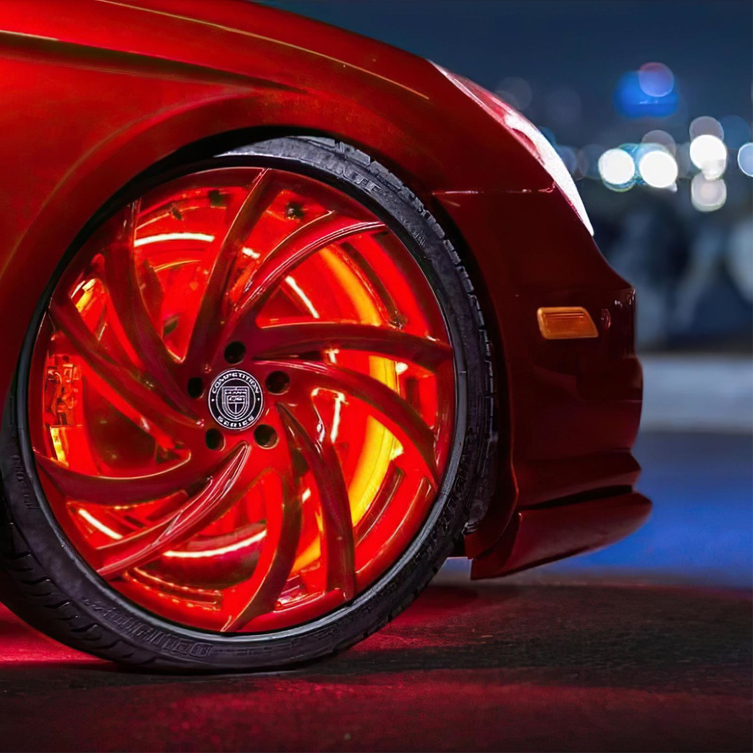 Oracle Lighting Red Double LED Illuminated Wheel Ring Brake Light