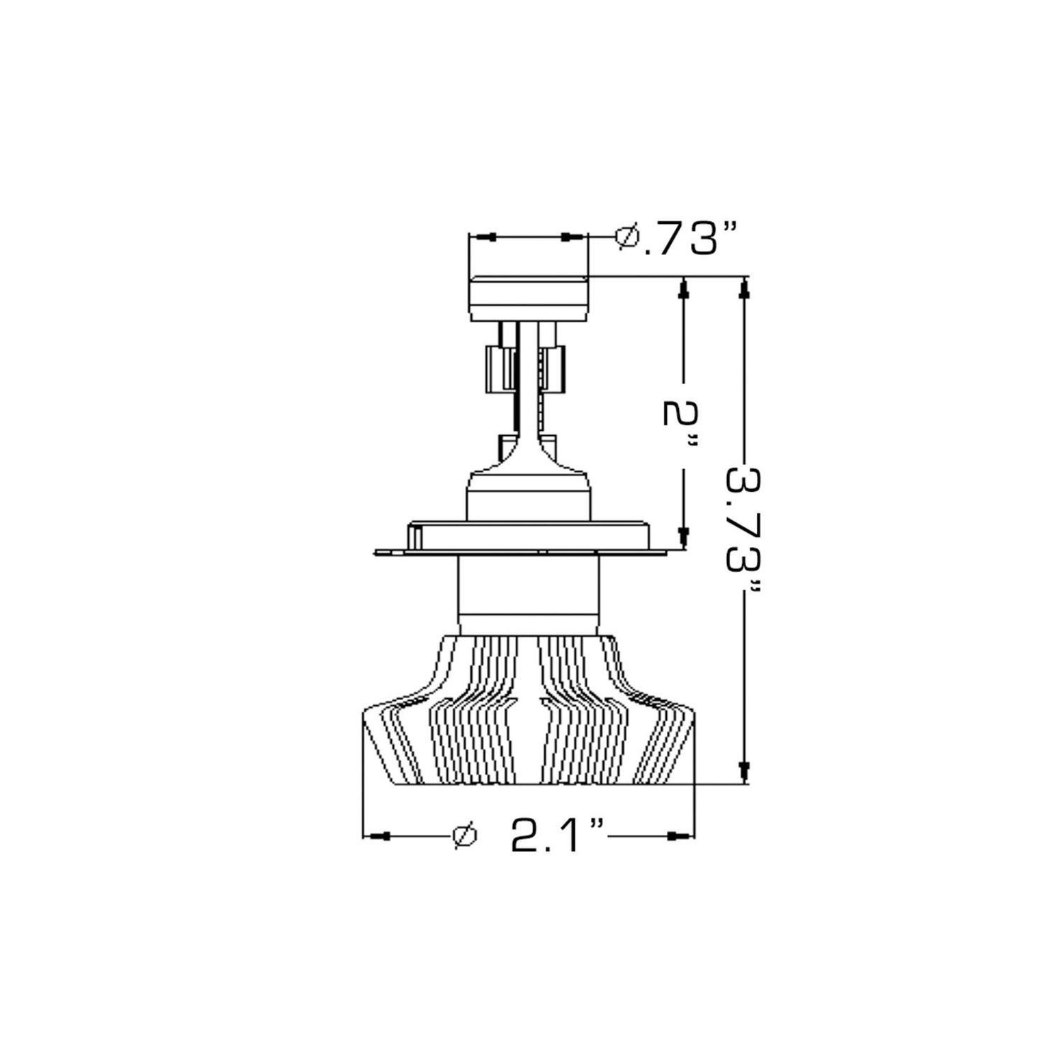 Oracle Lighting H4 4,000 Plus Lumen LED Headlight Bulbs Pair