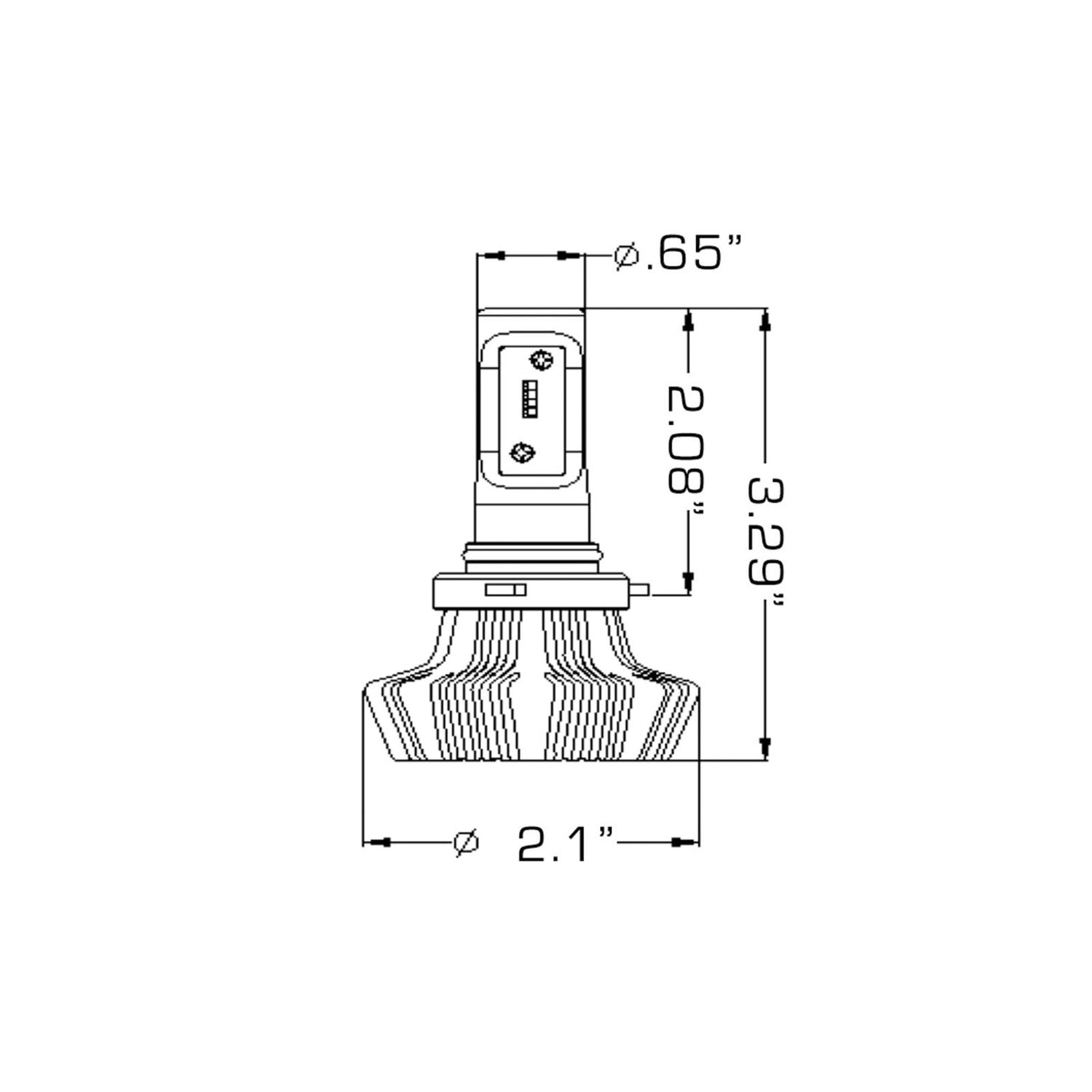 Oracle Lighting 9012 4,000 Plus Lumen LED Headlight Bulbs, Pair