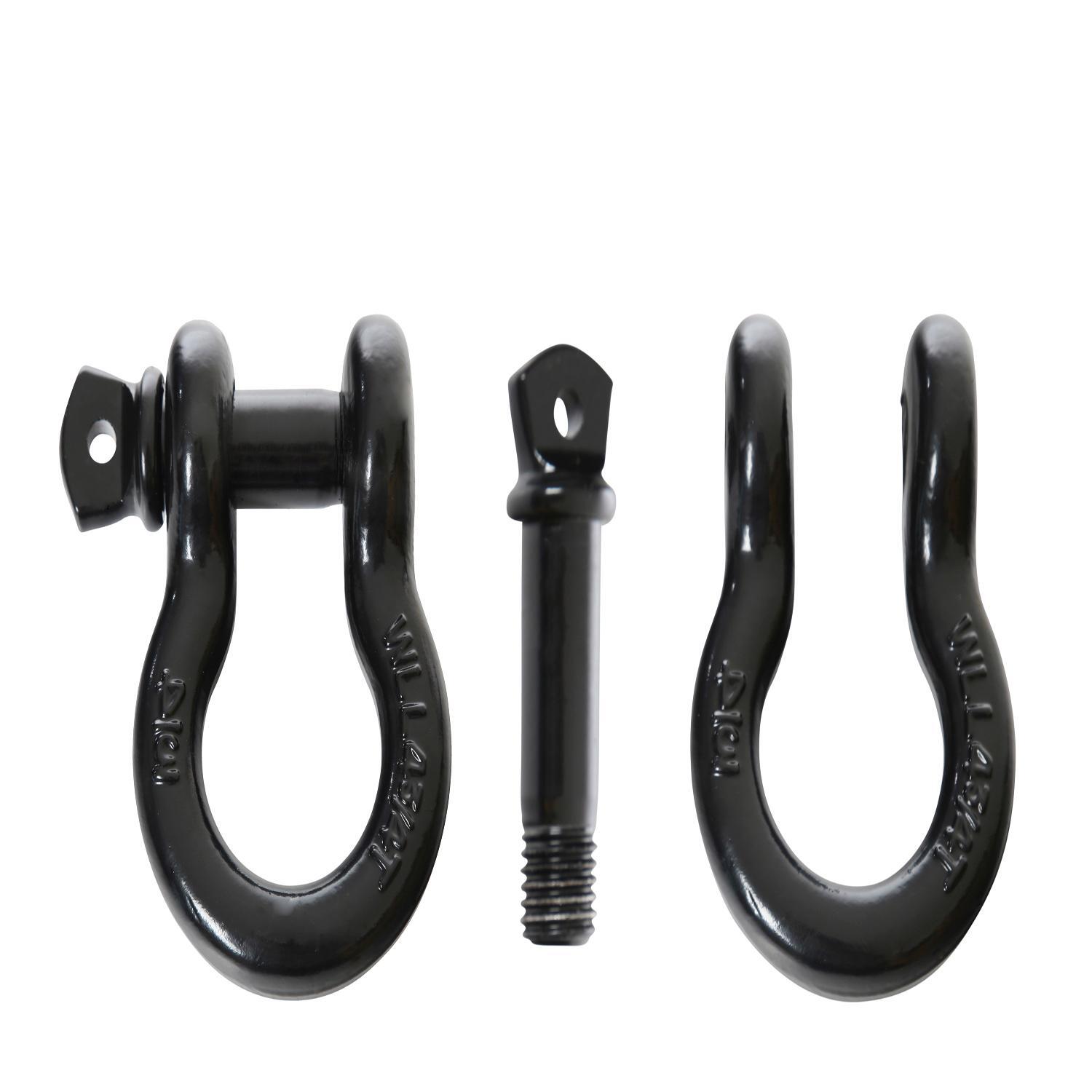 Overland Vehicle Systems Black Steel Powder Coated Gloss 3/4in Pin 4 3/ ...