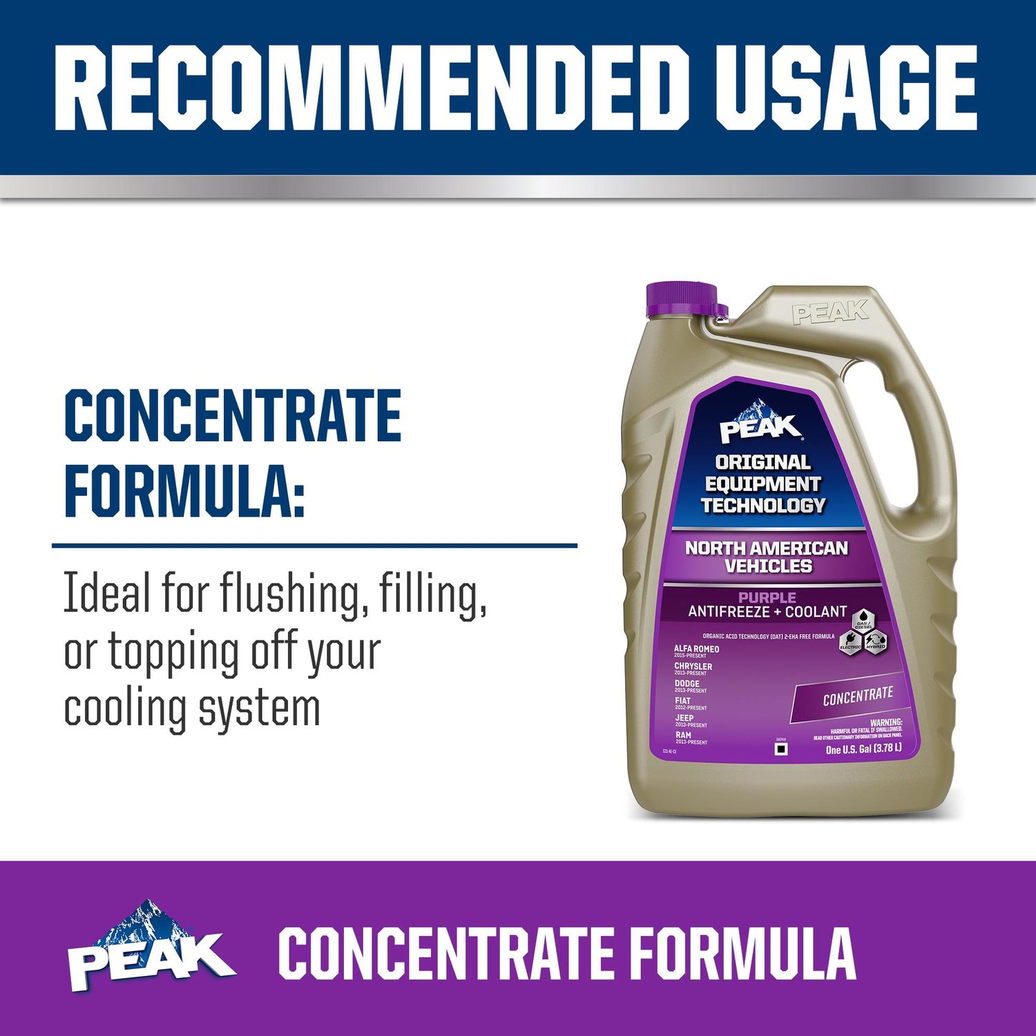 PEAK Original Equipment Technology North American Vehicles Purple ...