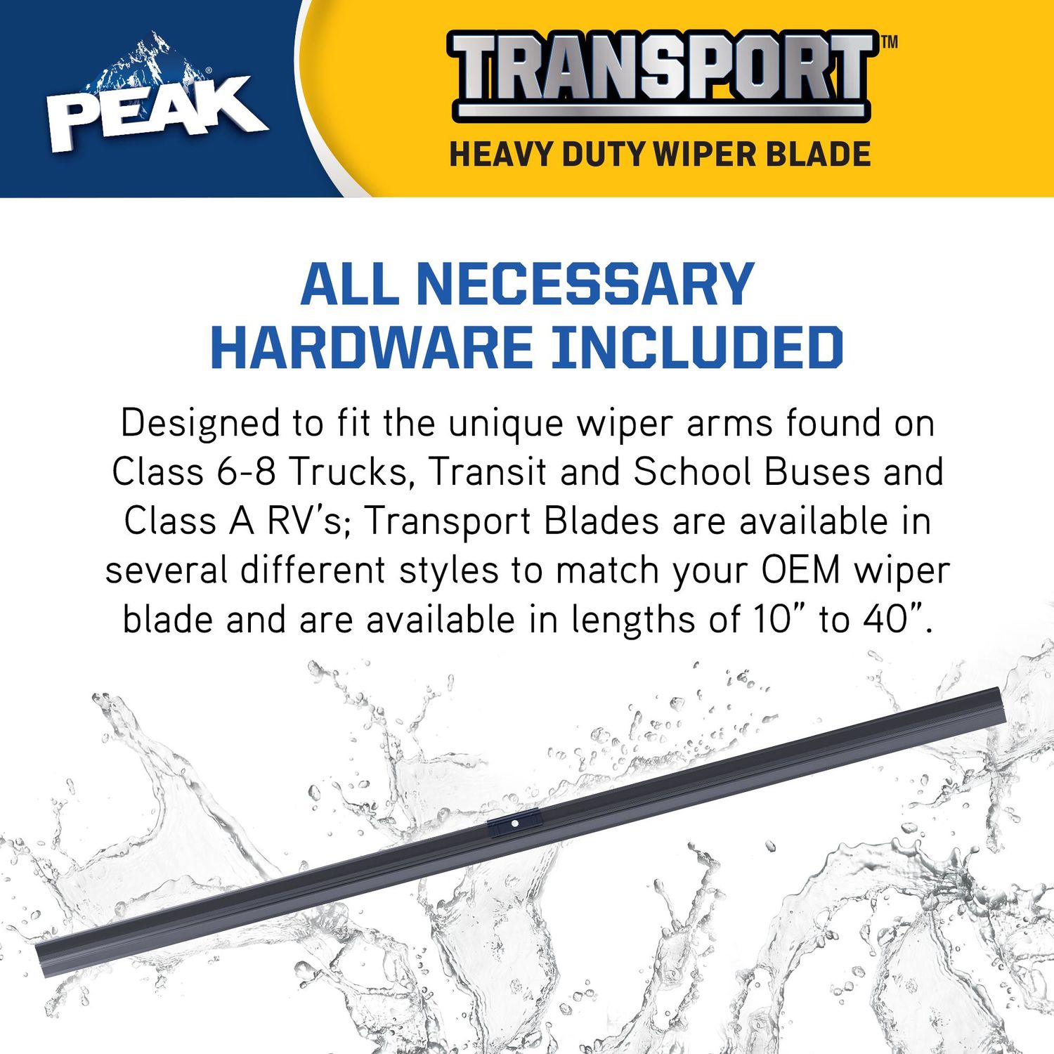 PEAK 13in Heavy Duty Design Wiper Blade