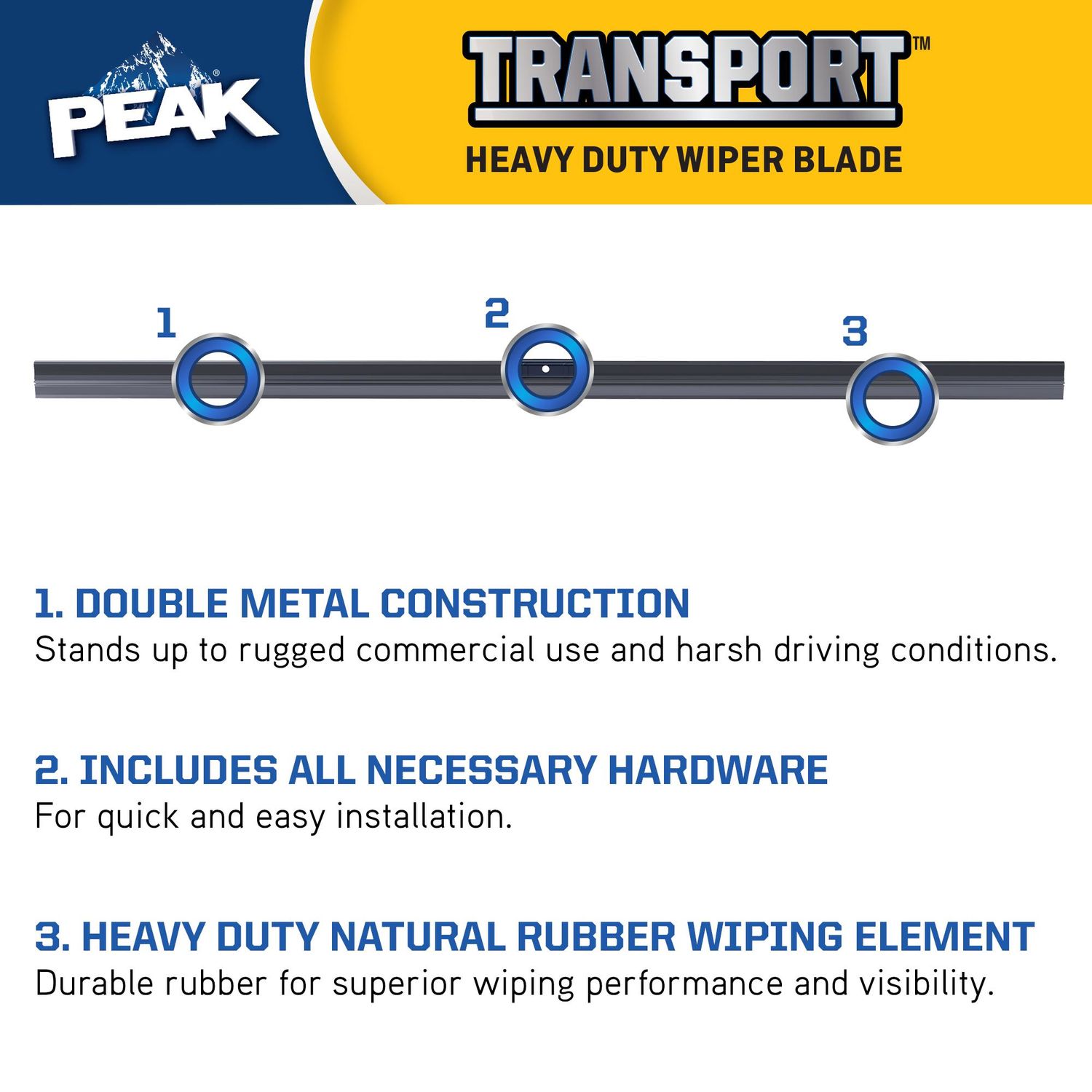 PEAK 18in Heavy Duty Wiper Blade TRP181
