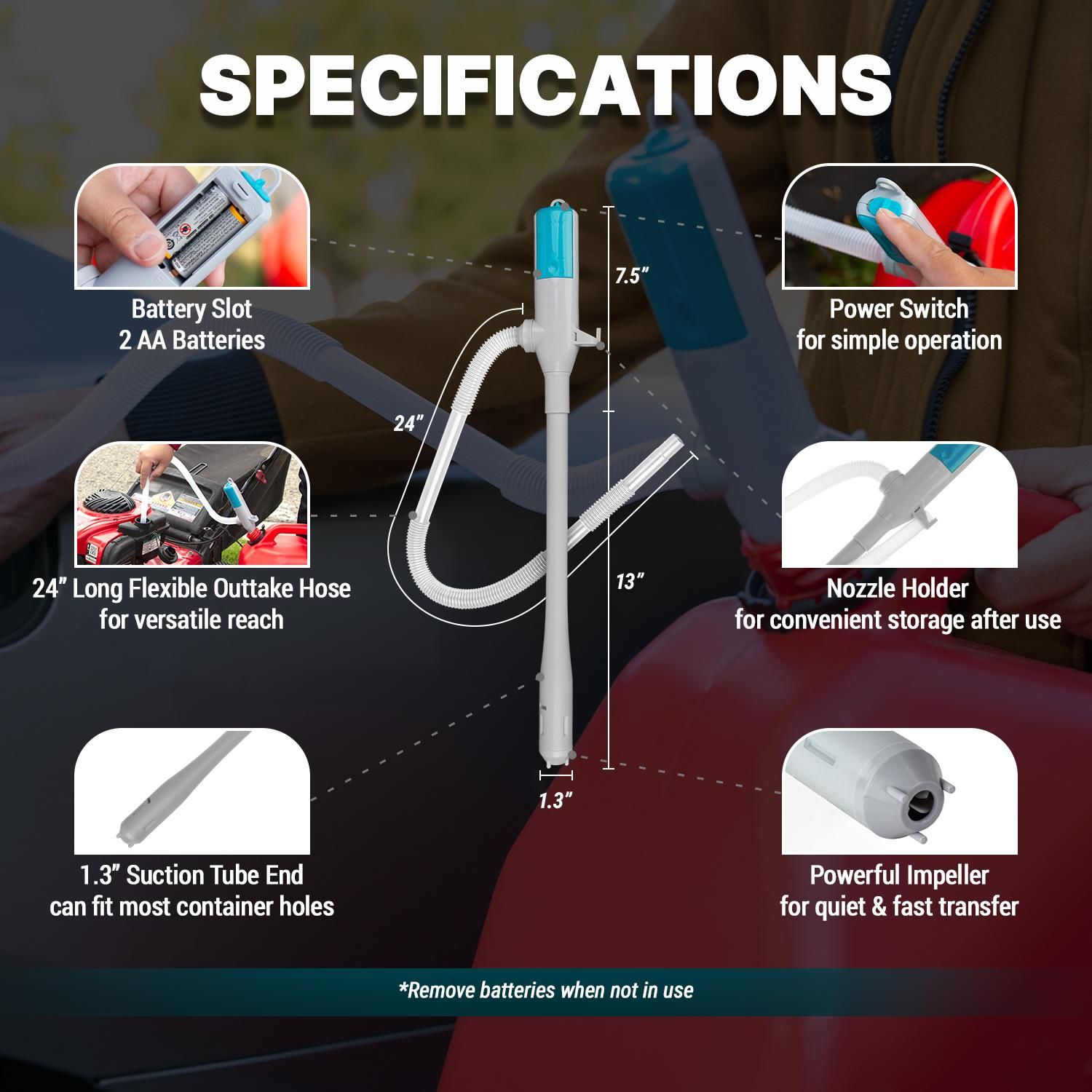 Polaris TRHA01, Battery Powered Fuel Transfer Pump