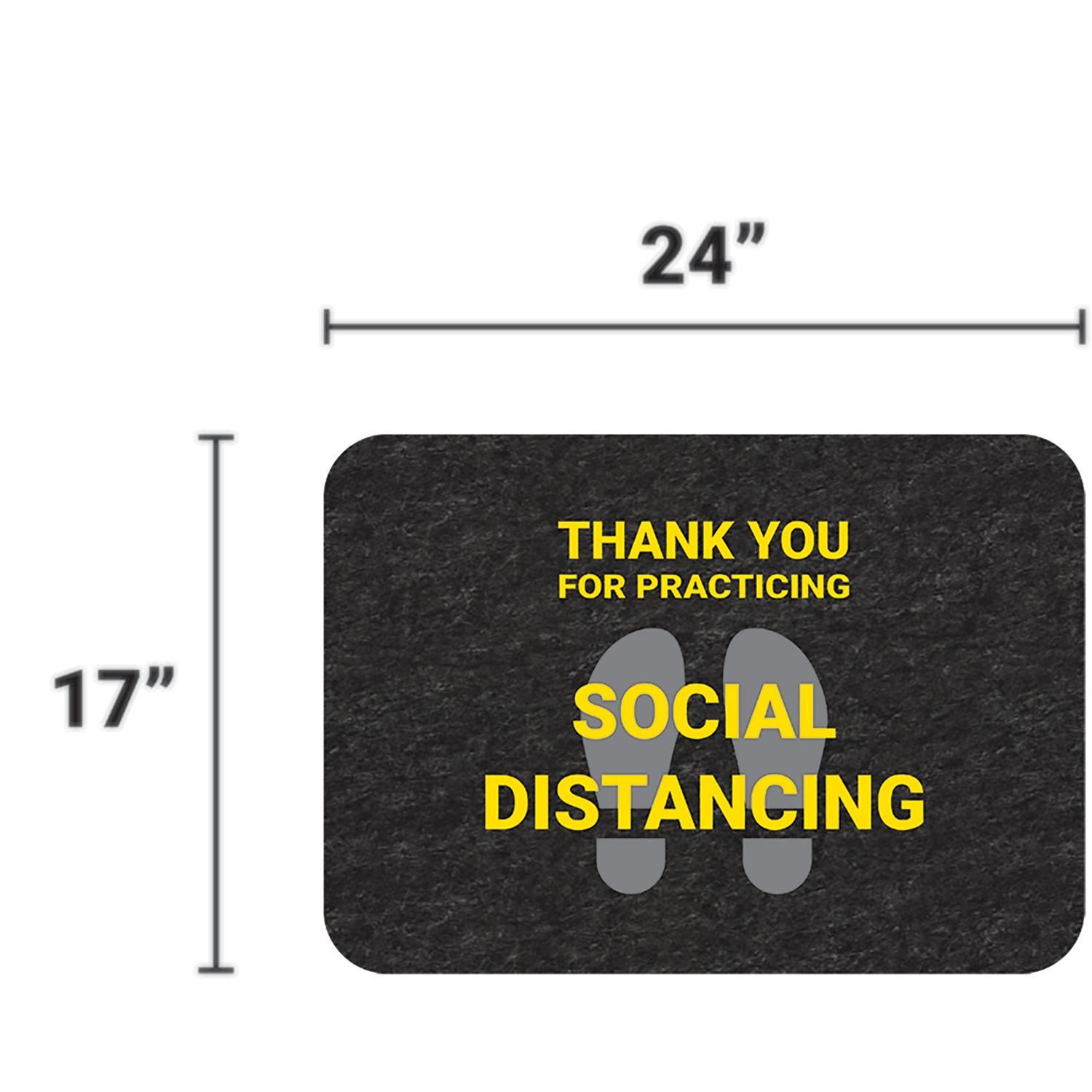 New Pig Social Distance Floor Sign