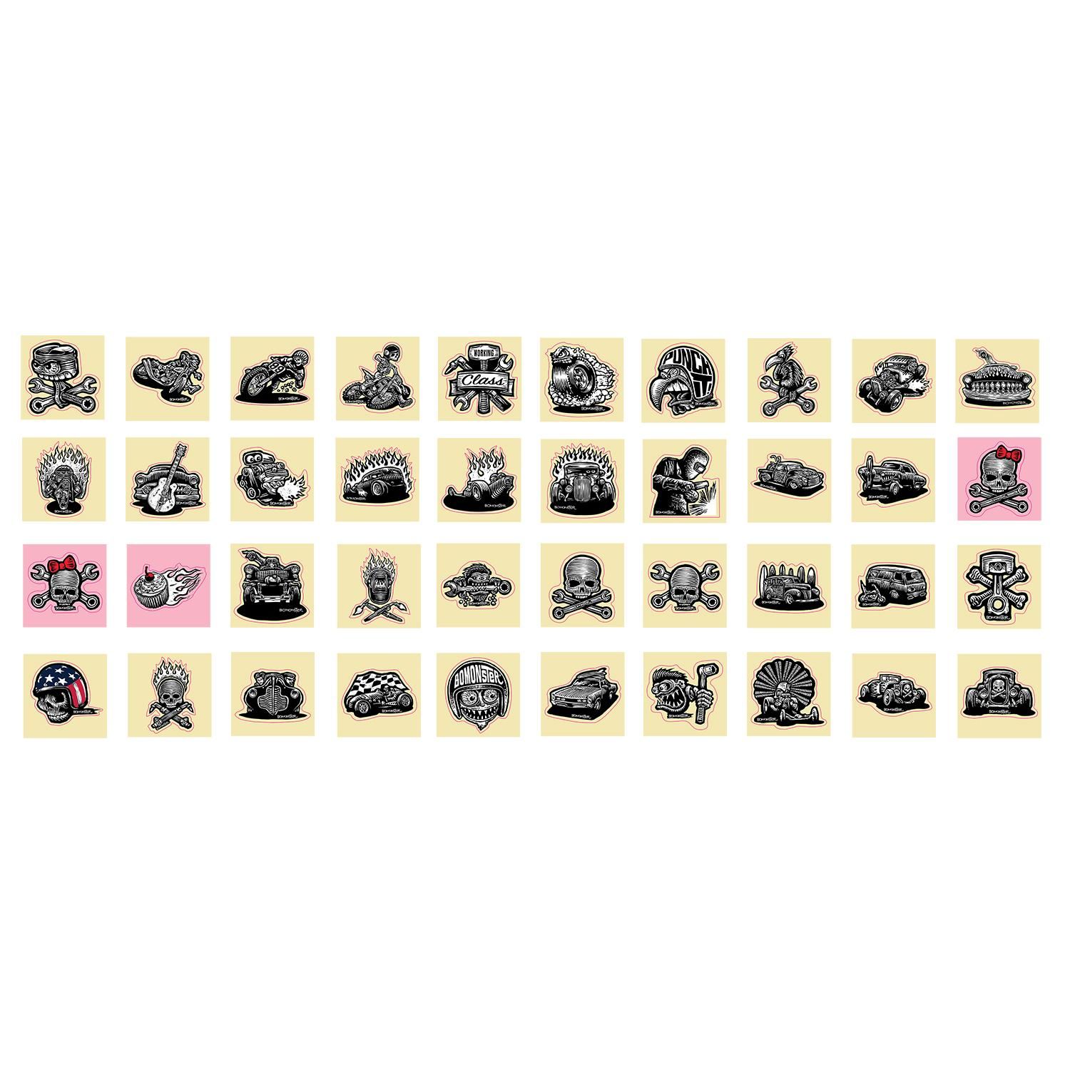 BOMONSTER Sticker Blast Decal