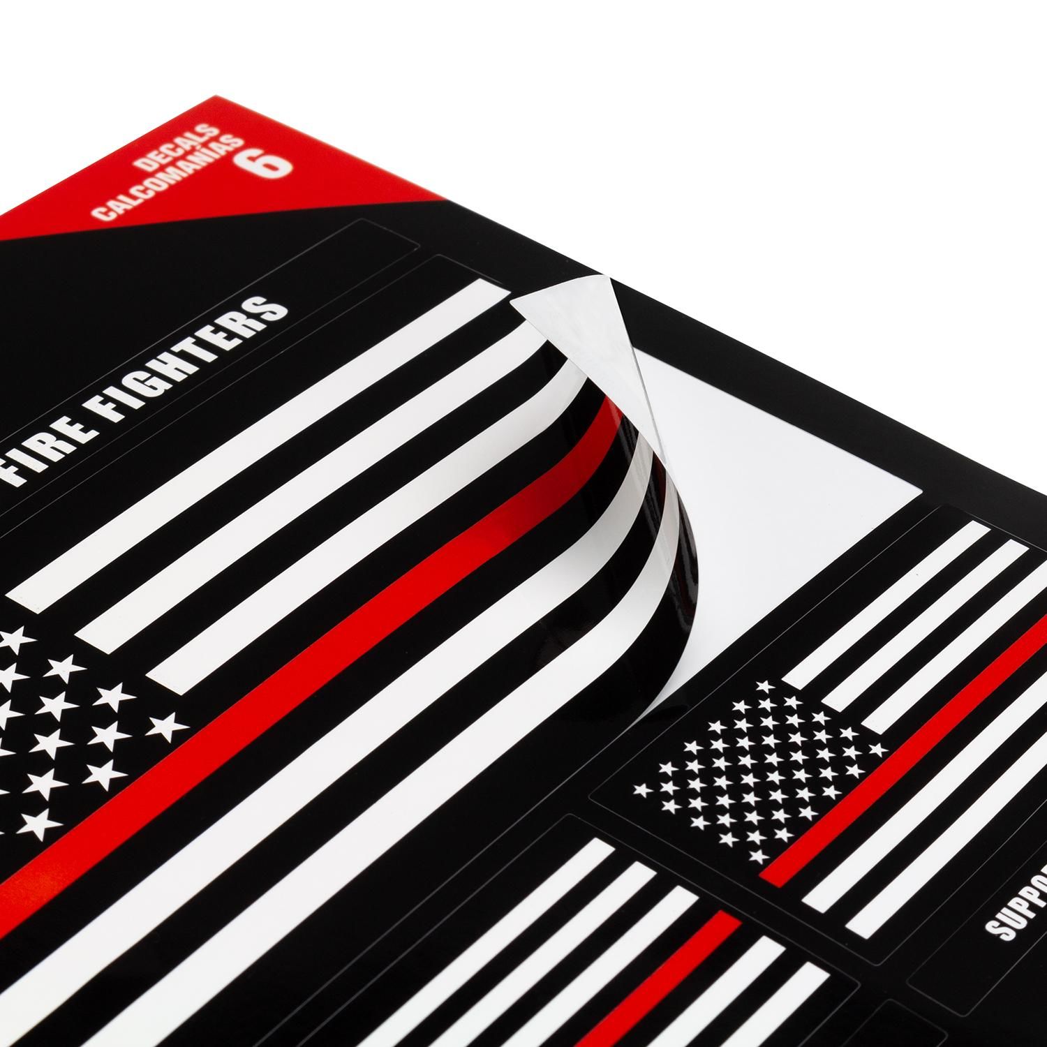 Pilot Support Your Firefighters American Flag Decal