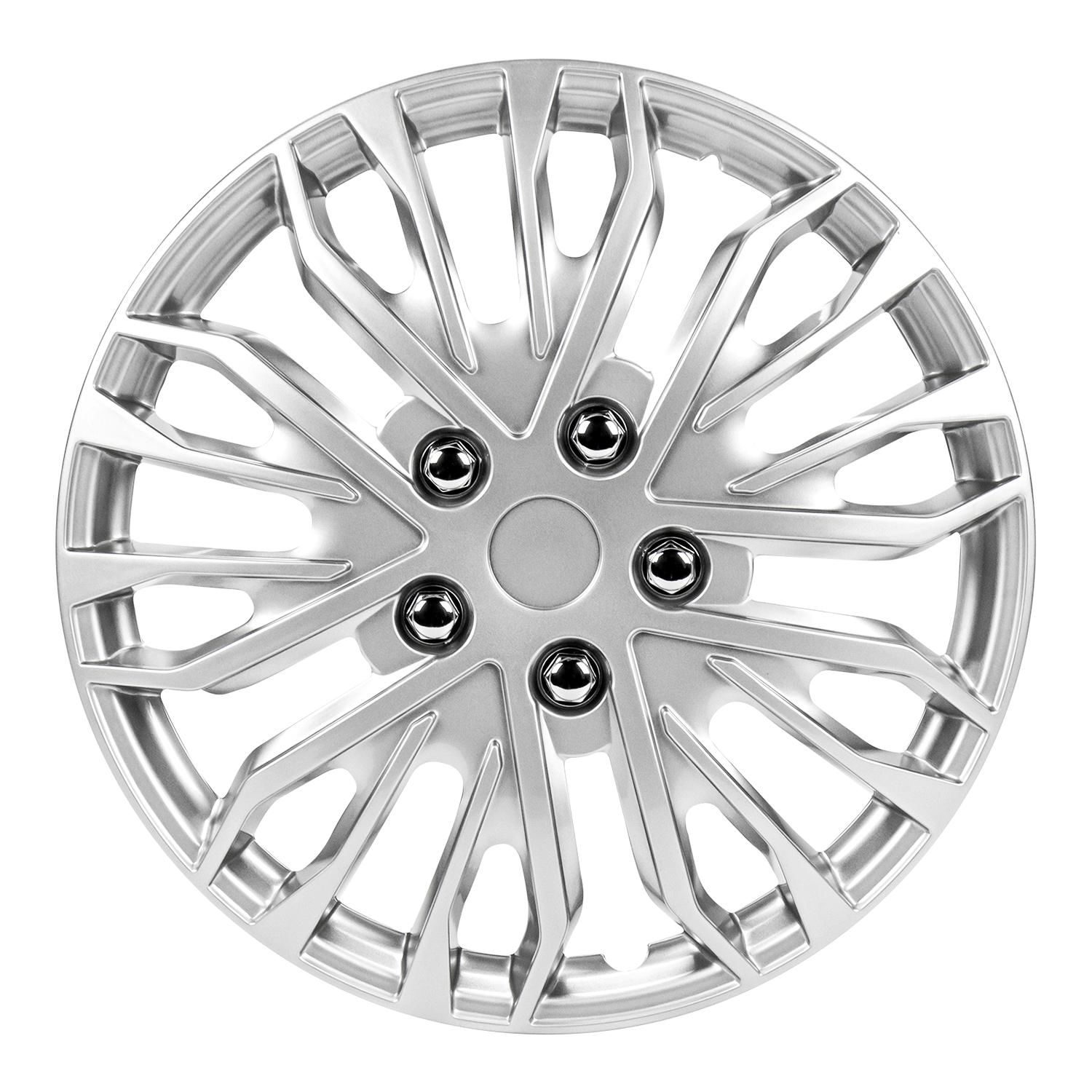Pilot Silver 14in Universal Wheel Cover/Hub Cap