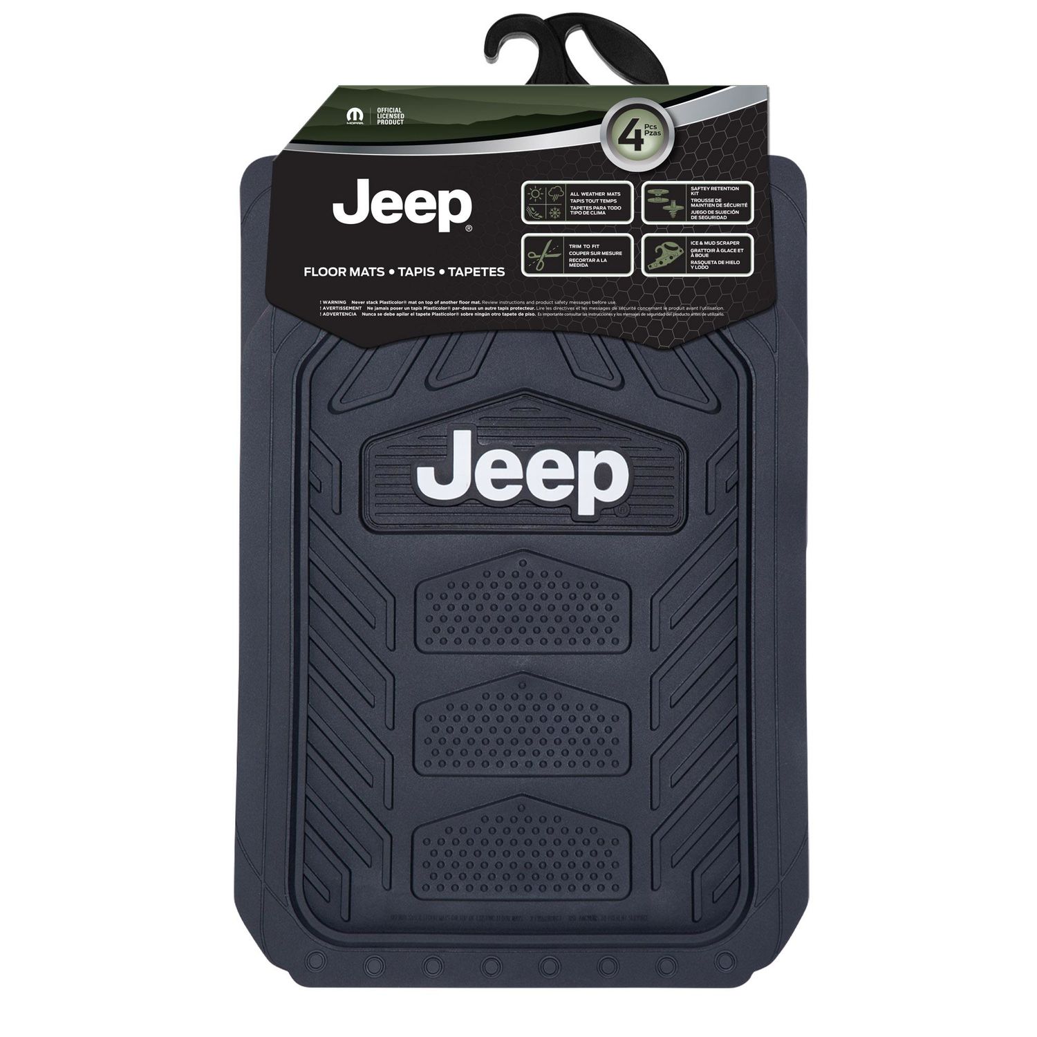Plasticolor Jeep WeatherPro Floor Mat 4 Piece