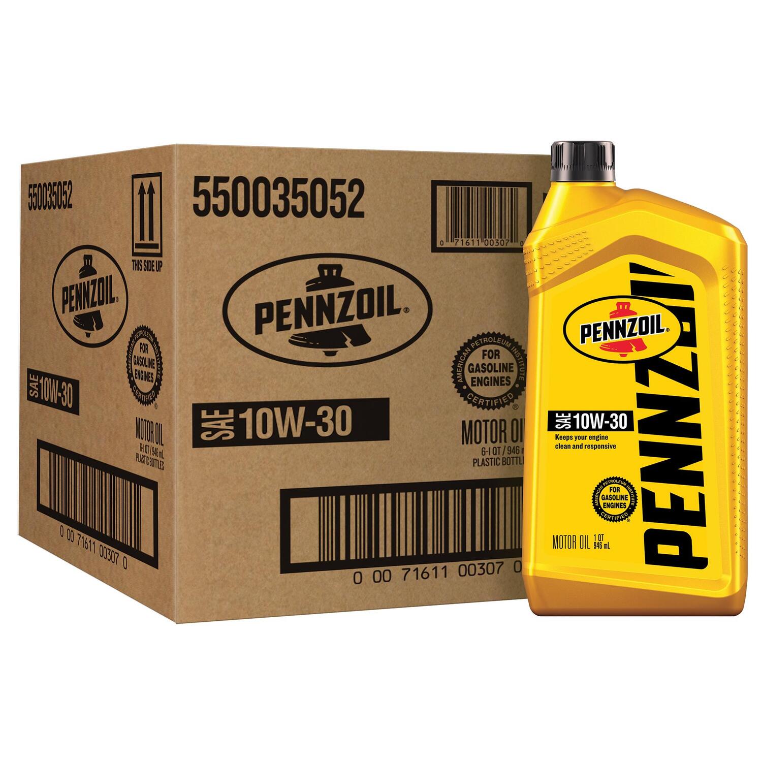 Pennzoil Motor Oil 10W-30 1 Quart