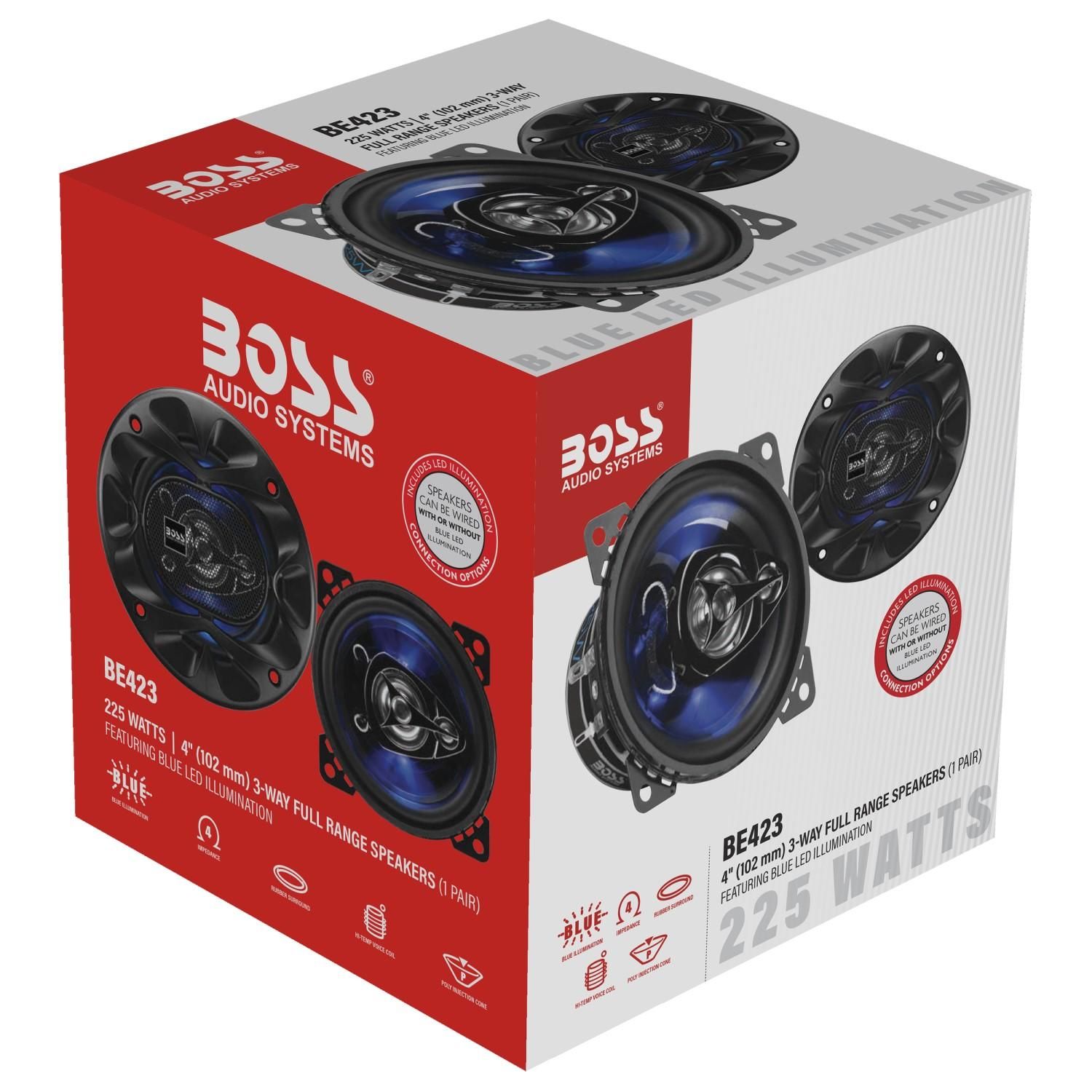 Boss Audio 4in 3 Way Speaker with LED
