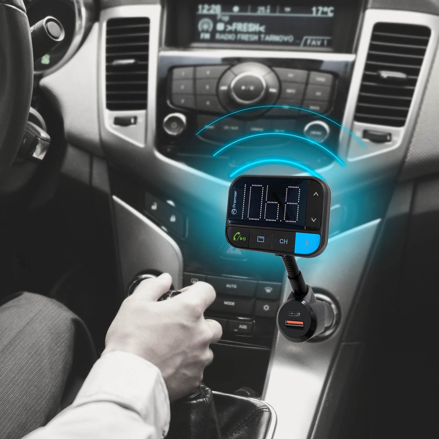 Premier Intelligent Voice Command Bluetooth Fm Transmitter