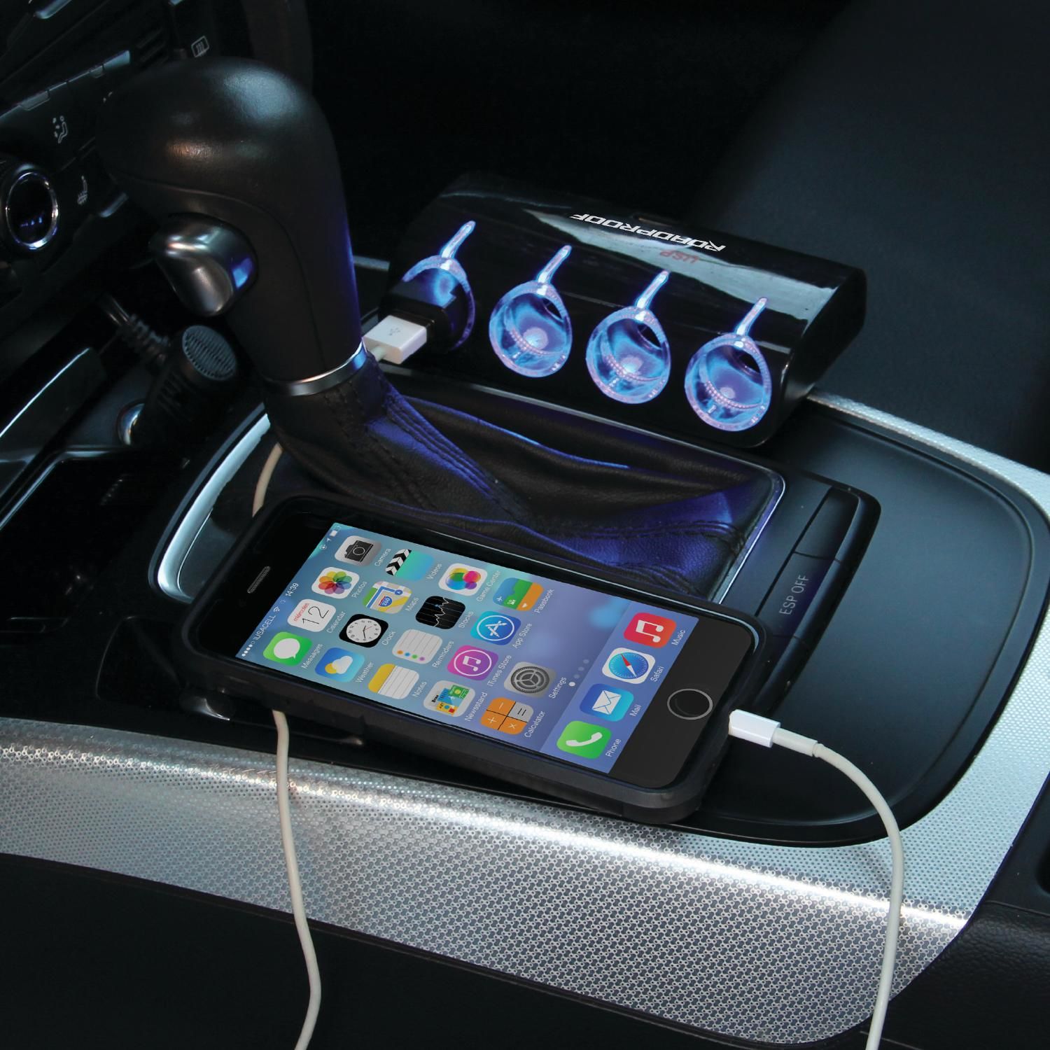 Road Proof USB 4 Way Socket Adapter