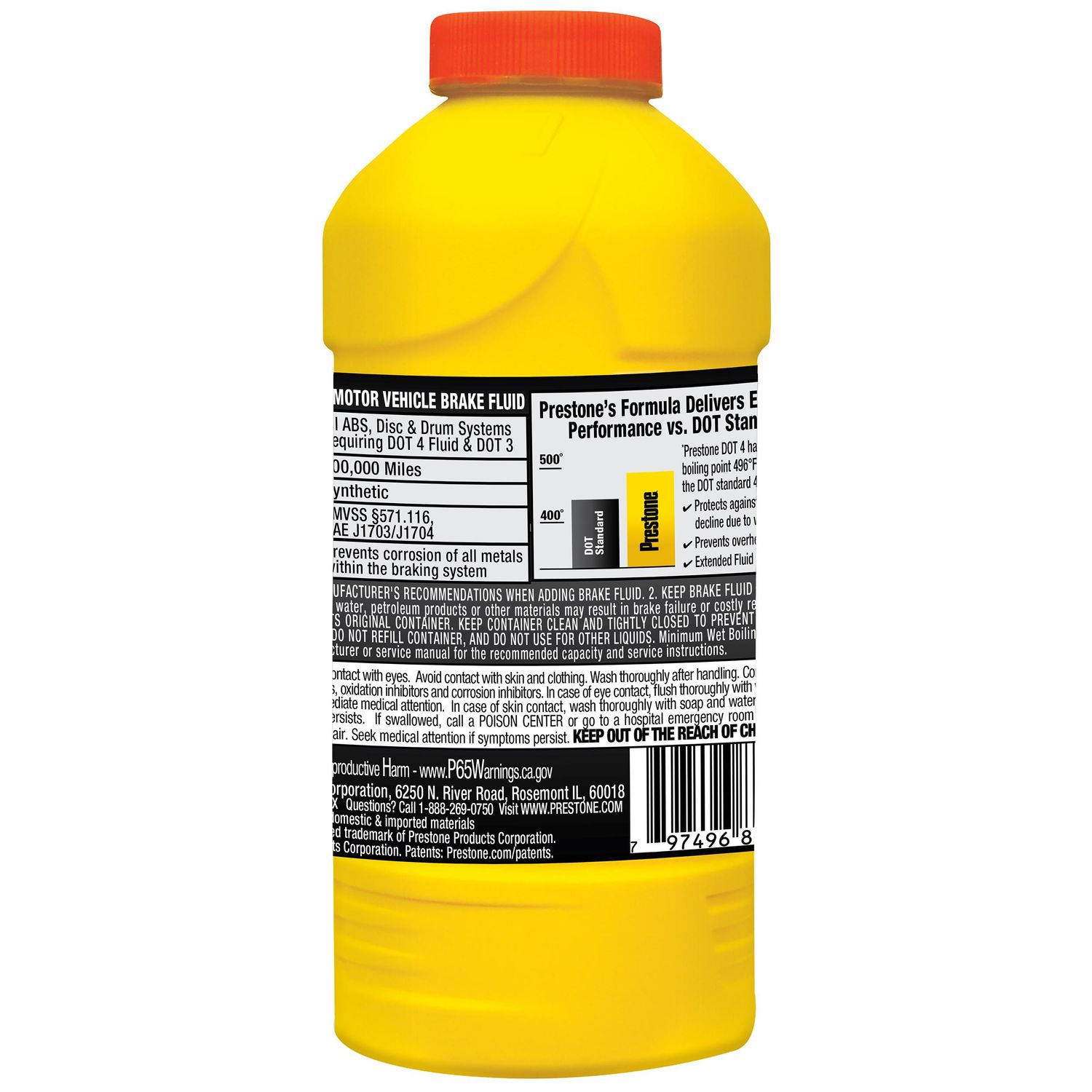 Prestone DOT 4 Brake Fluid, 12oz