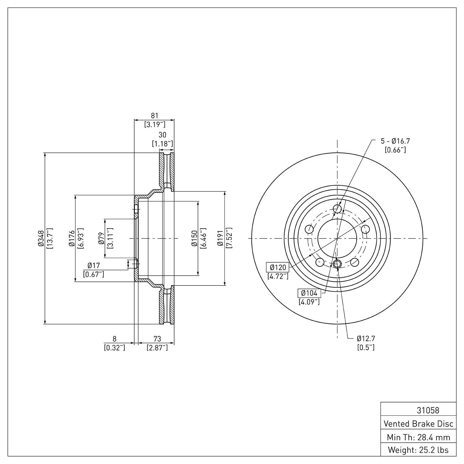 R1 Concepts Disc Brake Rotor ERE-31058