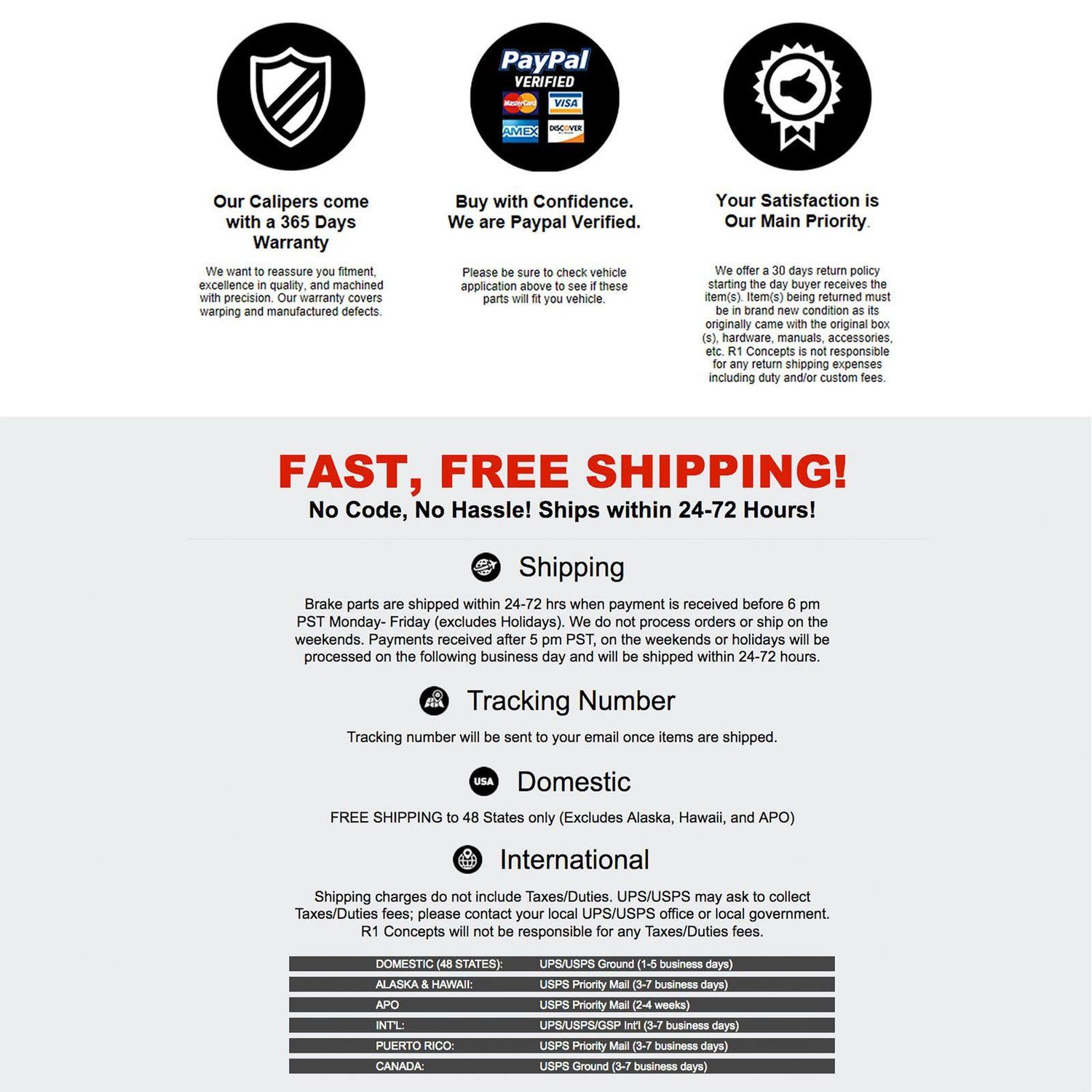 R1 Concepts Disc Brake Kit WHWH2-40029