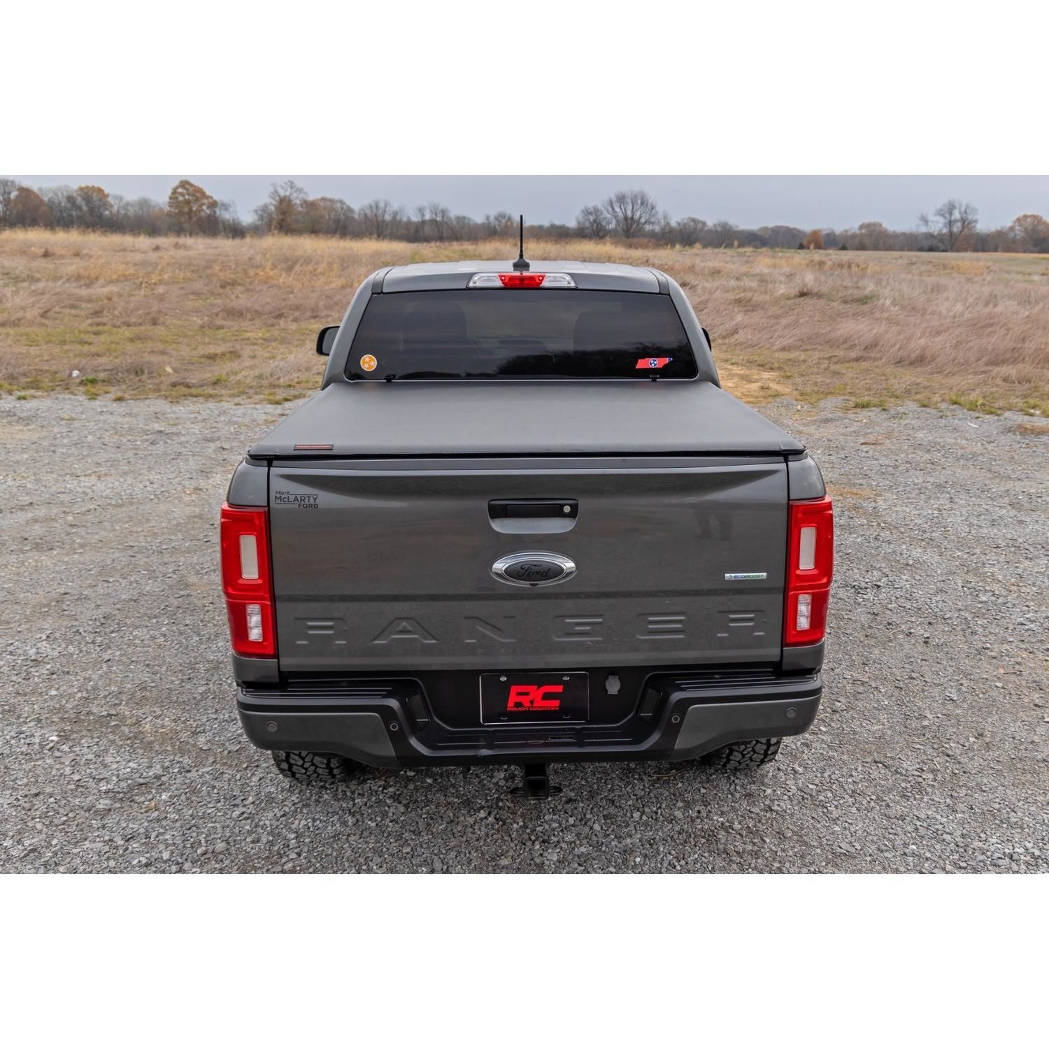 Rough Country Soft Roll Up Bed Cover 5ft Bed Ford Ranger 2WD/4WD (2019 ...