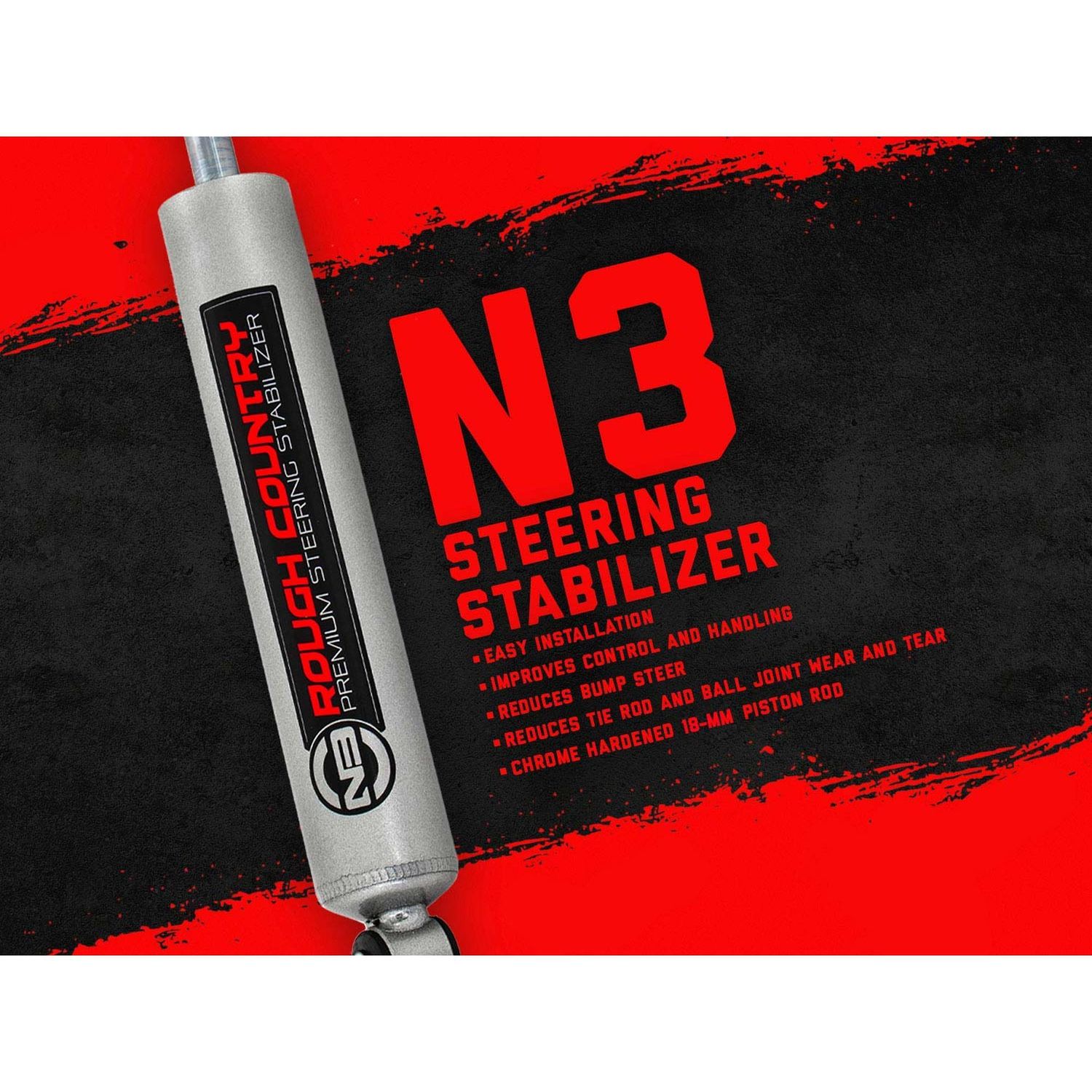 Rough Country N3 Steering Stabilizer Multiple Makes and Models (Chevy ...