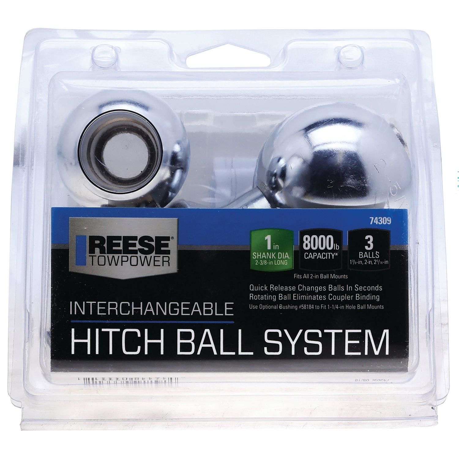 REESE 1 Shank with 3 Balls Trailer Hitch System