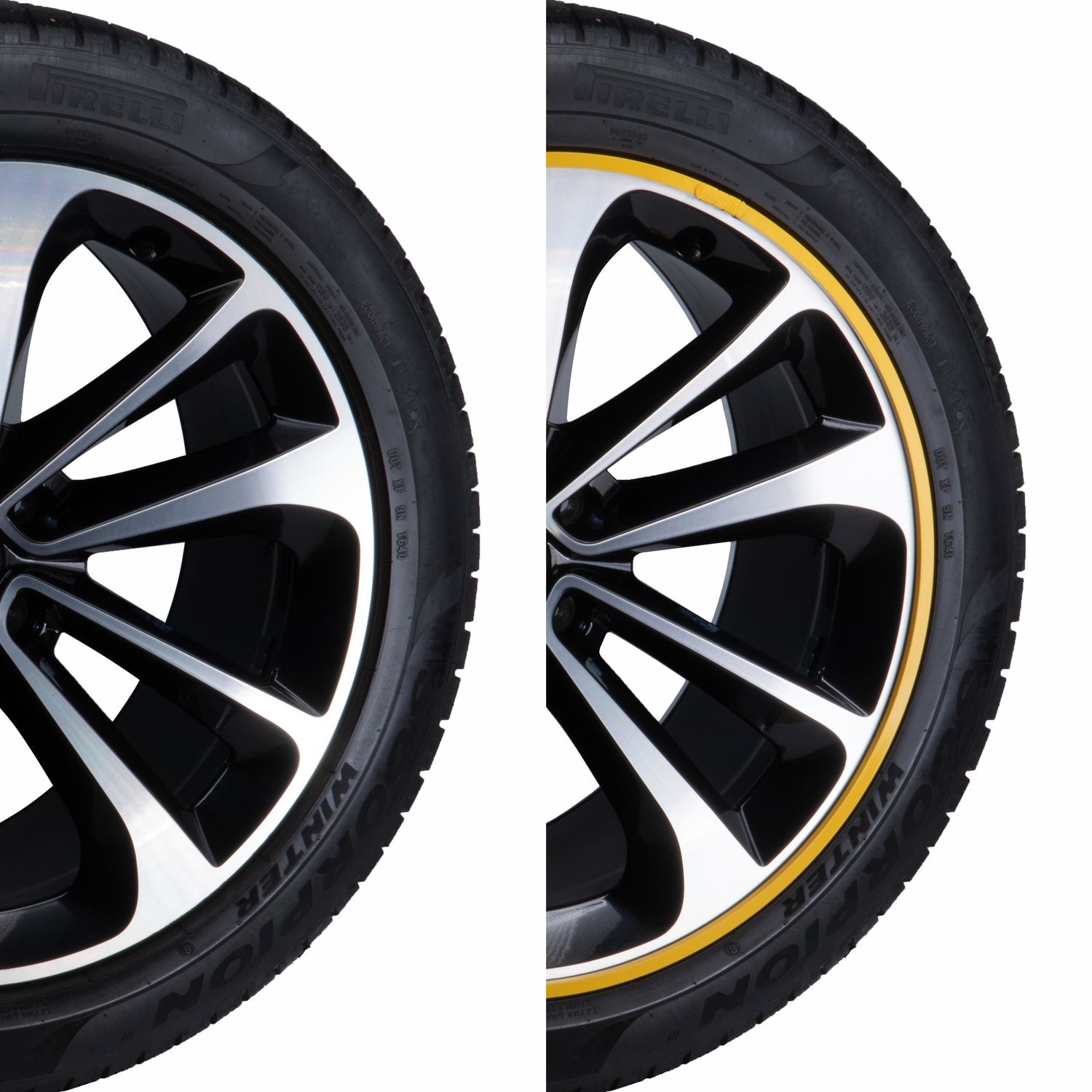 PrioRim 20in Yellow Individual Wheel Rim Guard