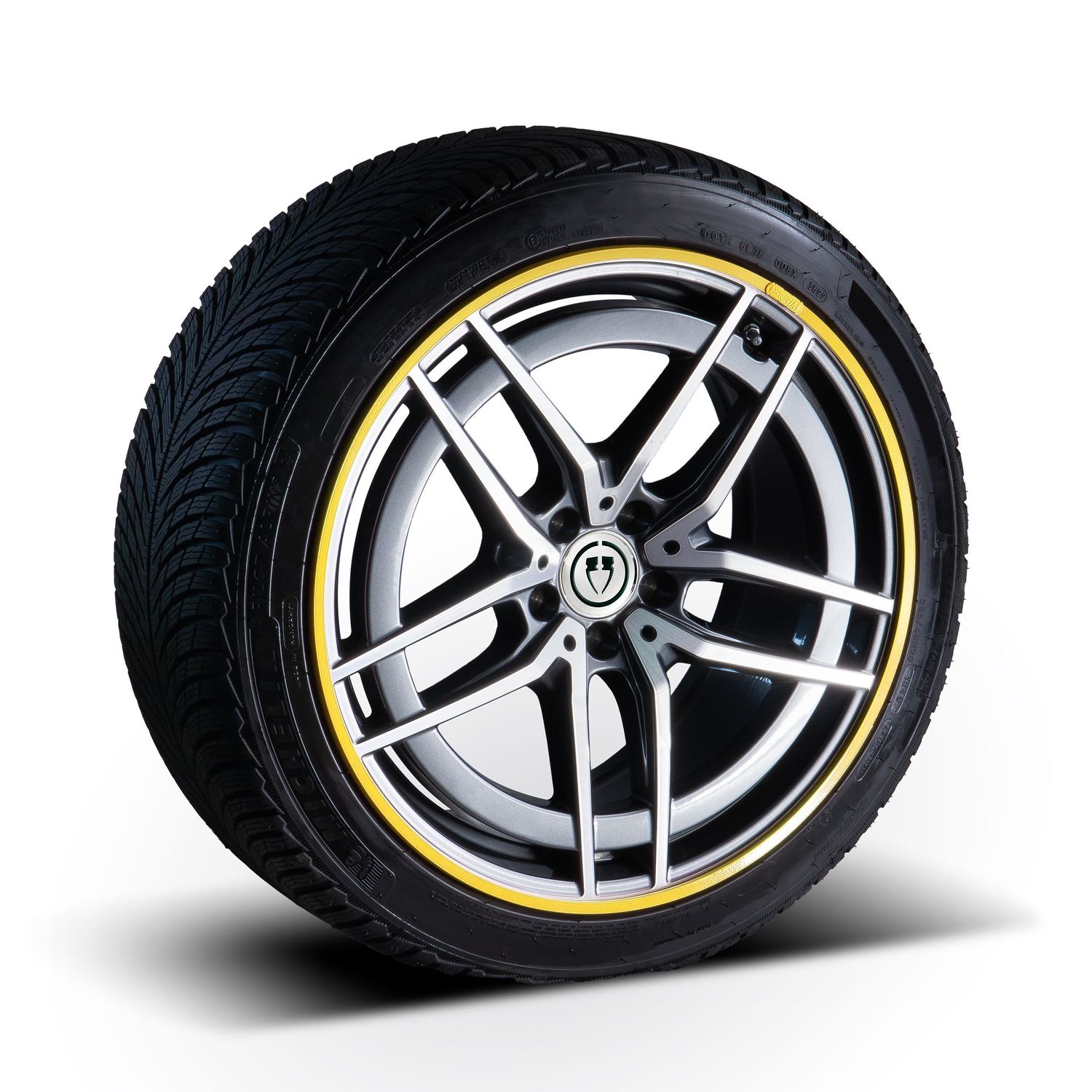 PrioRim 22in Yellow Individual Wheel Rim Guard