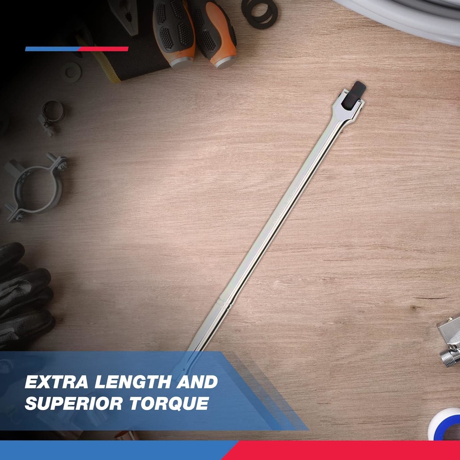 NEIKO 1/2in Drive Flex Head Breaker Bar