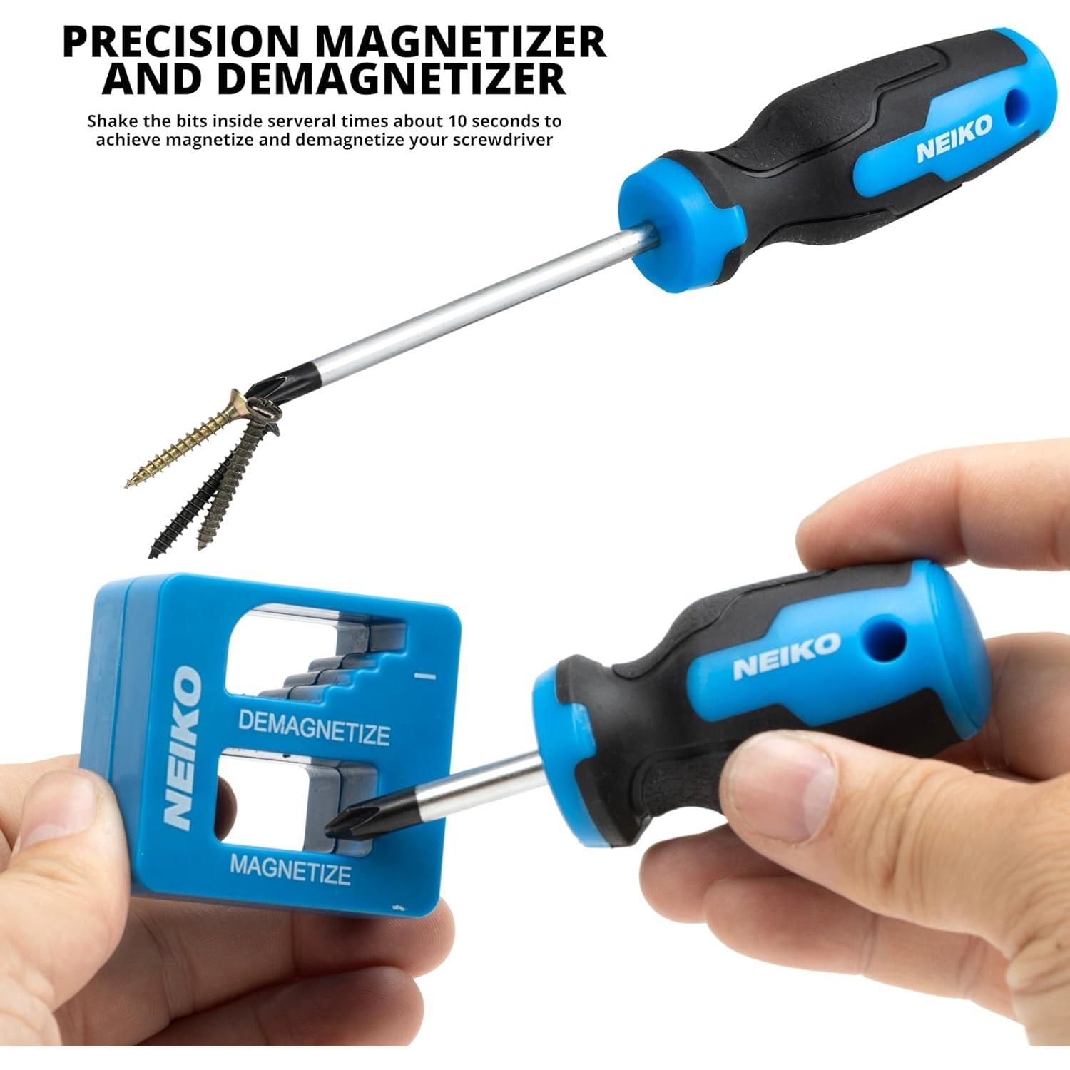 NEIKO Master Screwdriver with Magnetizer Set 32 Piece