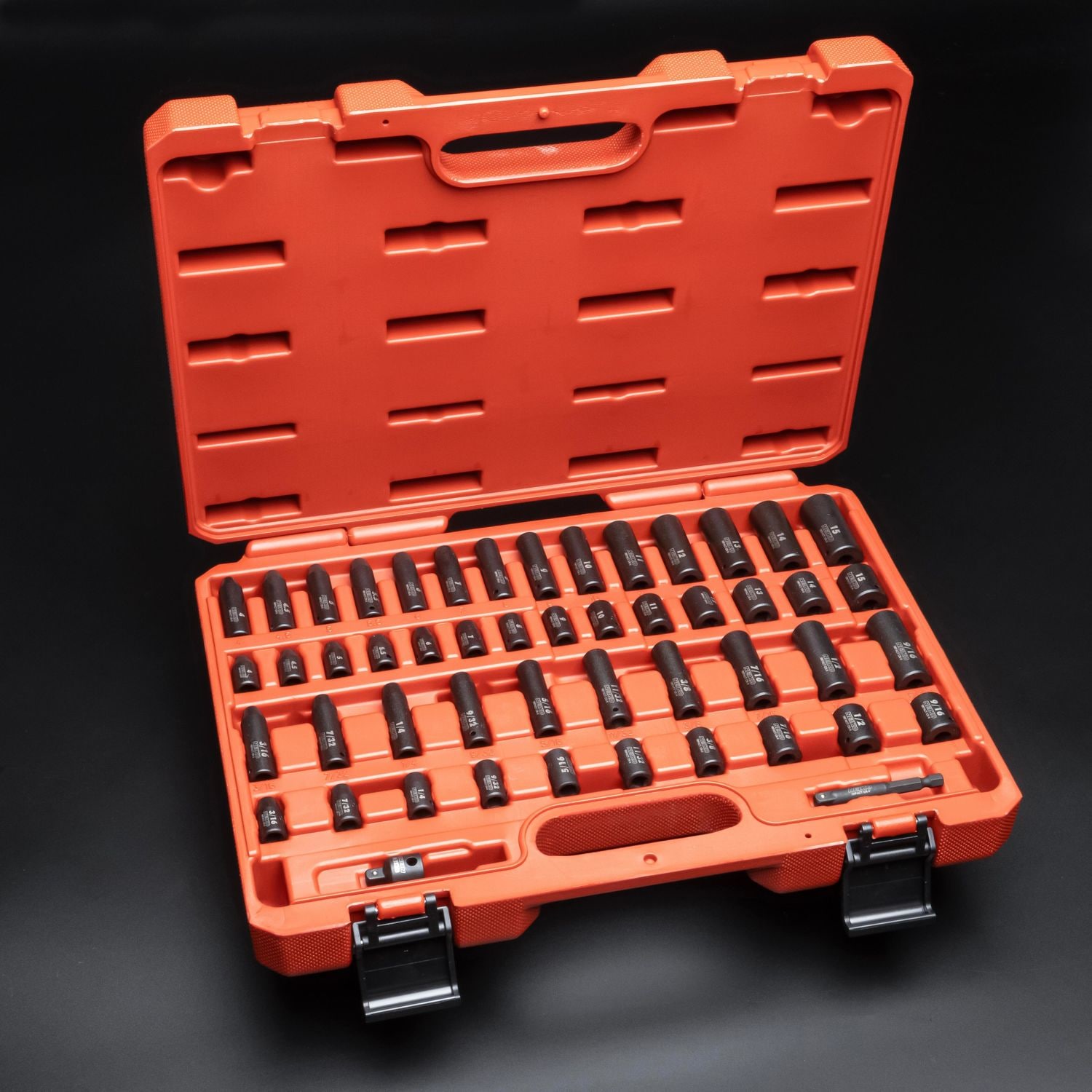 NEIKO 1/4in Drive SAE and Metric Deep and Shallow Impact Socket Set 50 ...
