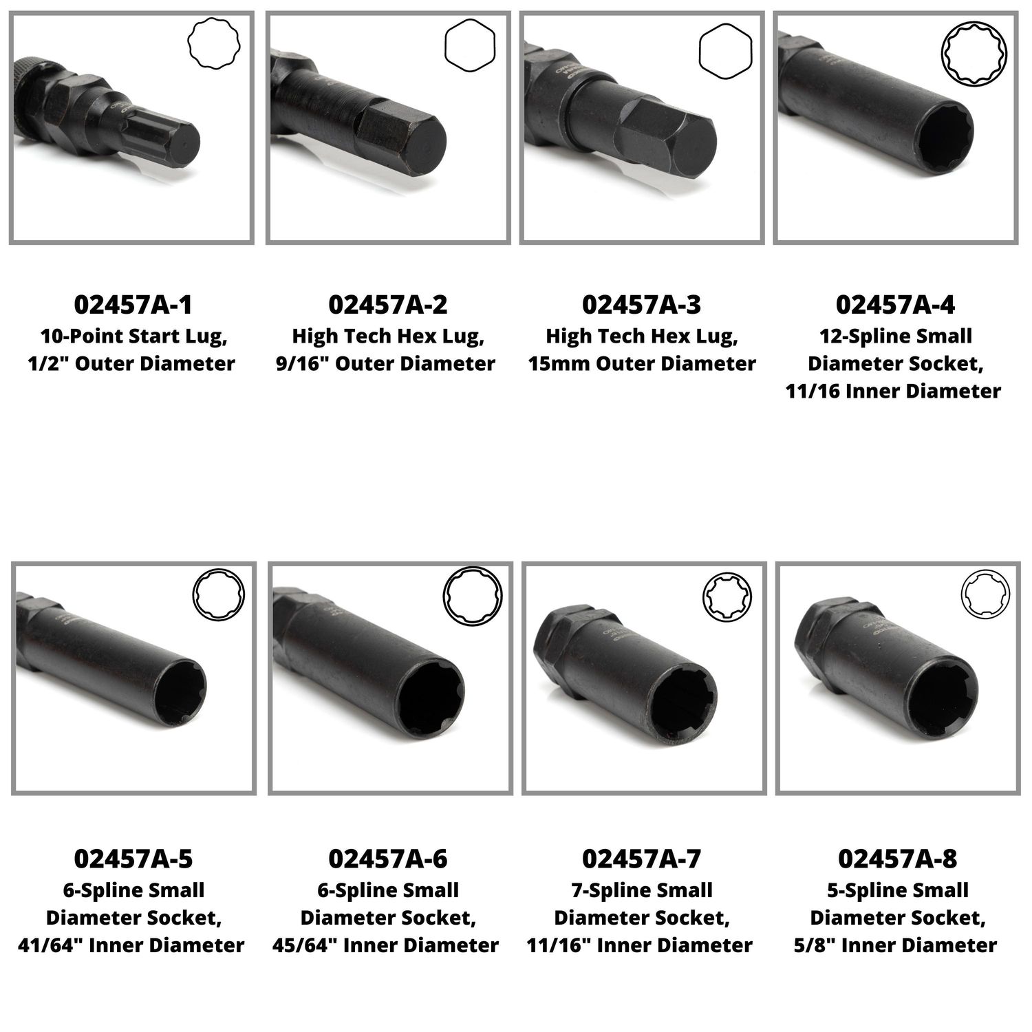 NEIKO SAE and Metric Wheel Lock Removal and Lug Nut Key Set 16 Piece