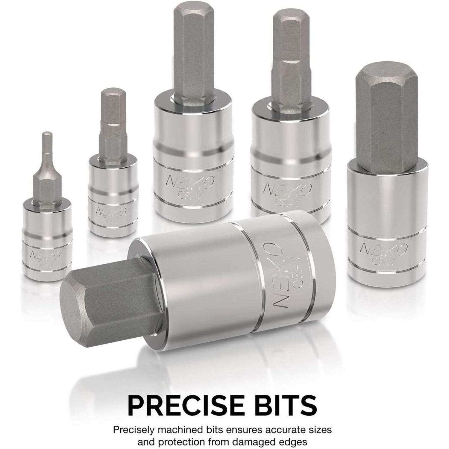 NEIKO Metric Hex Bit Socket Set 13 Piece