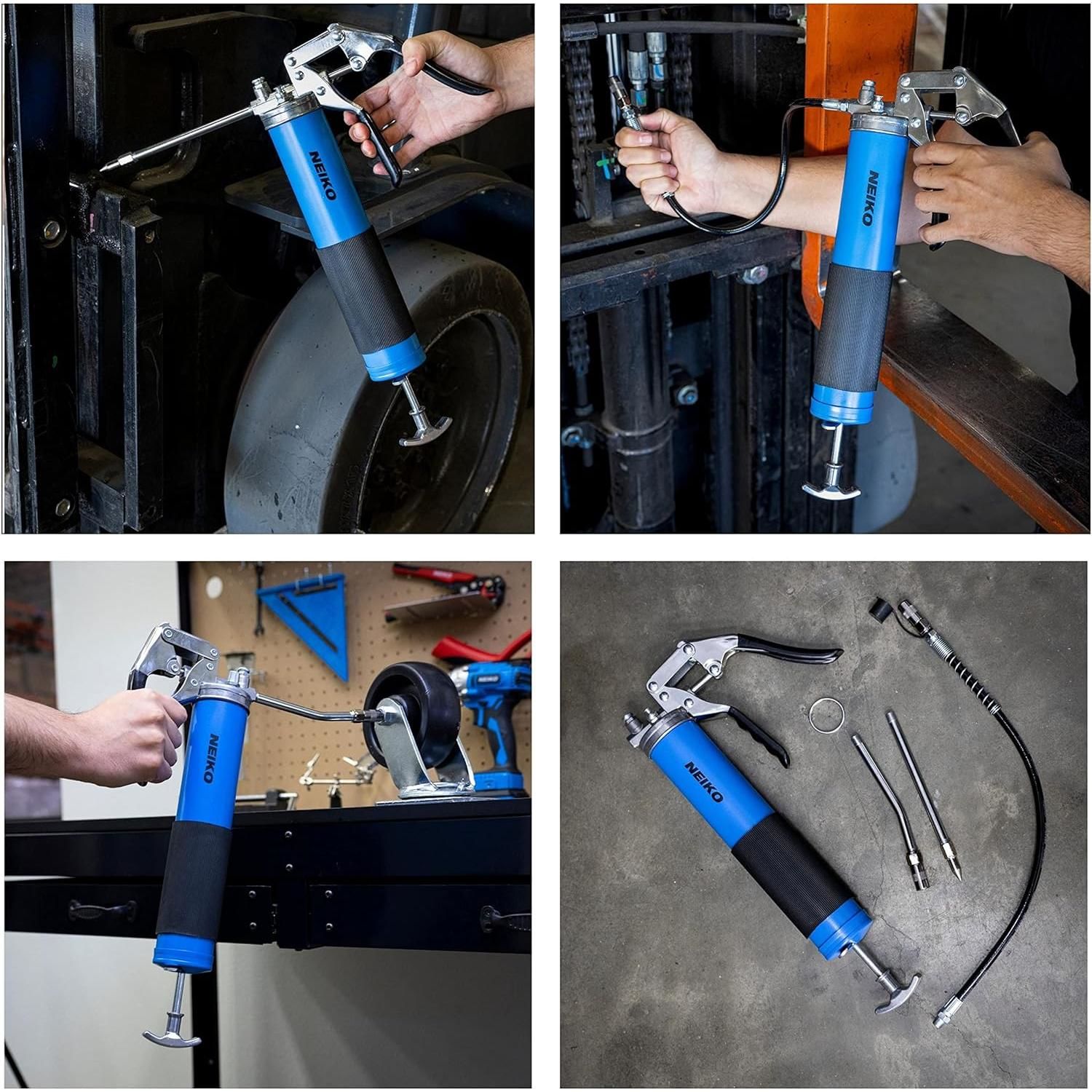 NEIKO 6,000 PSI Heavy Duty Pistol Grip Axle Grease Gun Kit