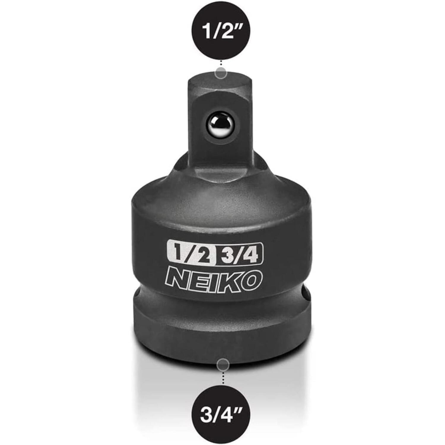 NEIKO 3/4in Female to 1/2in Male Impact Adapter, Socket Adapter Reducer