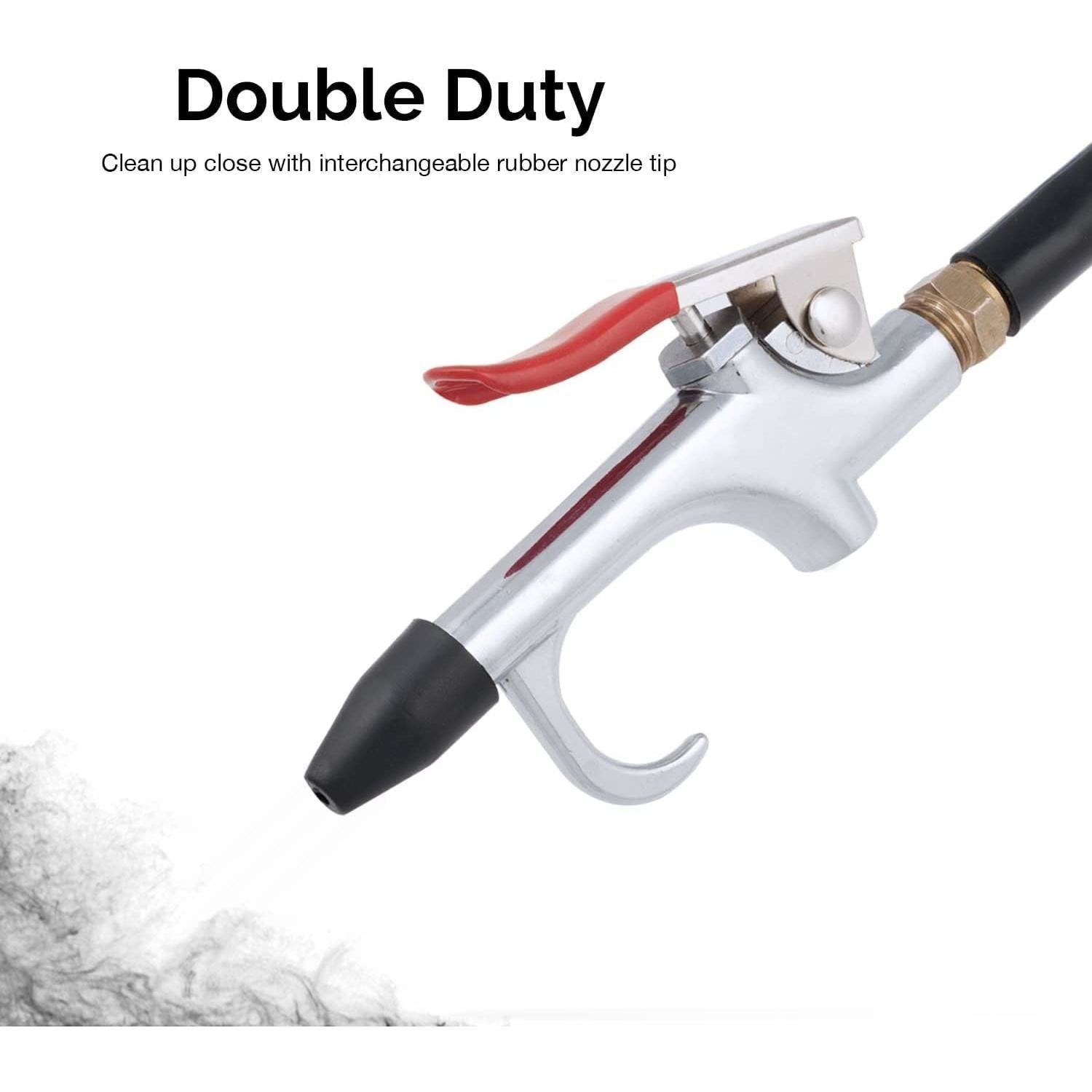 HILTEX 24in Length 1/4in NPT Air Inlet Long Reach Pneumatic Air Blow Gun