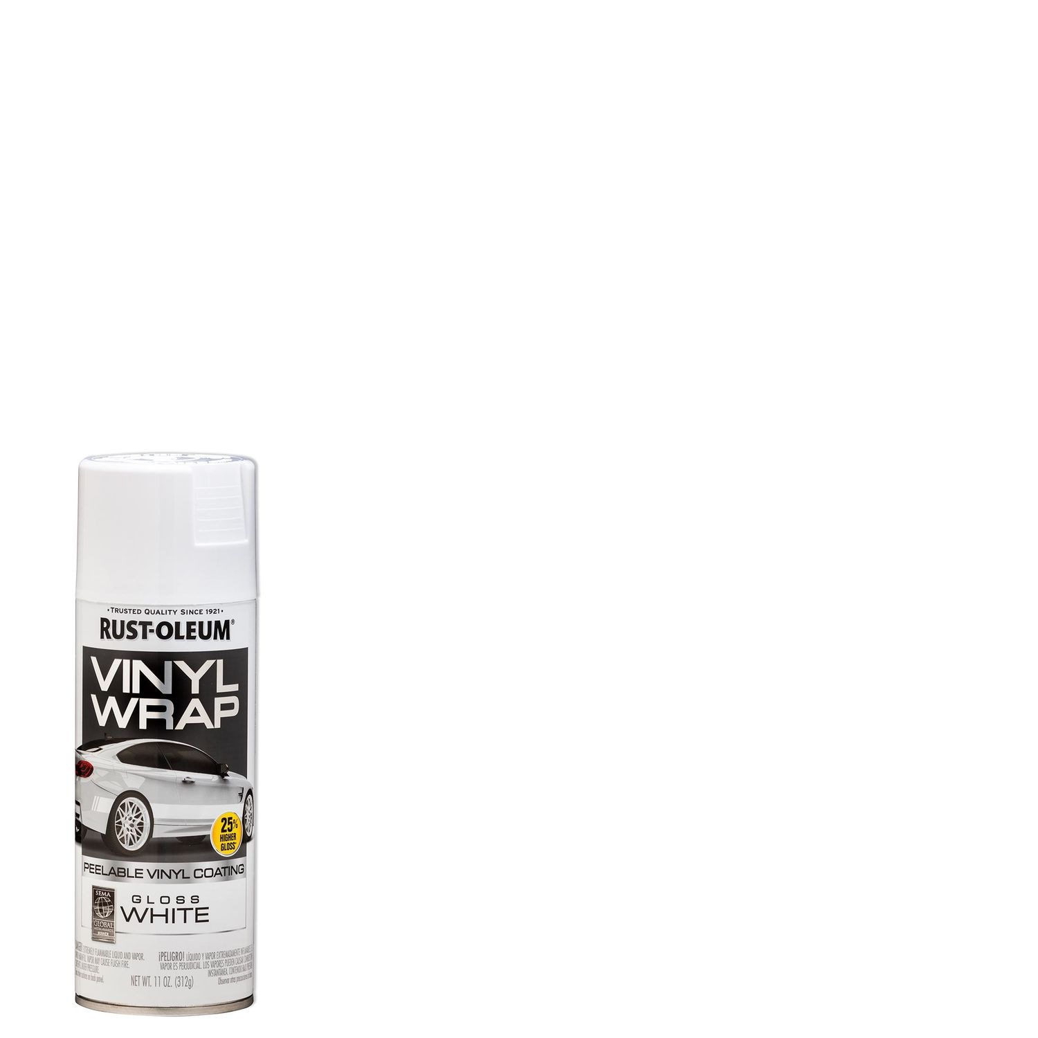 Rust-Oleum Gloss White Vinyl Wrap Peelable Paint 11oz