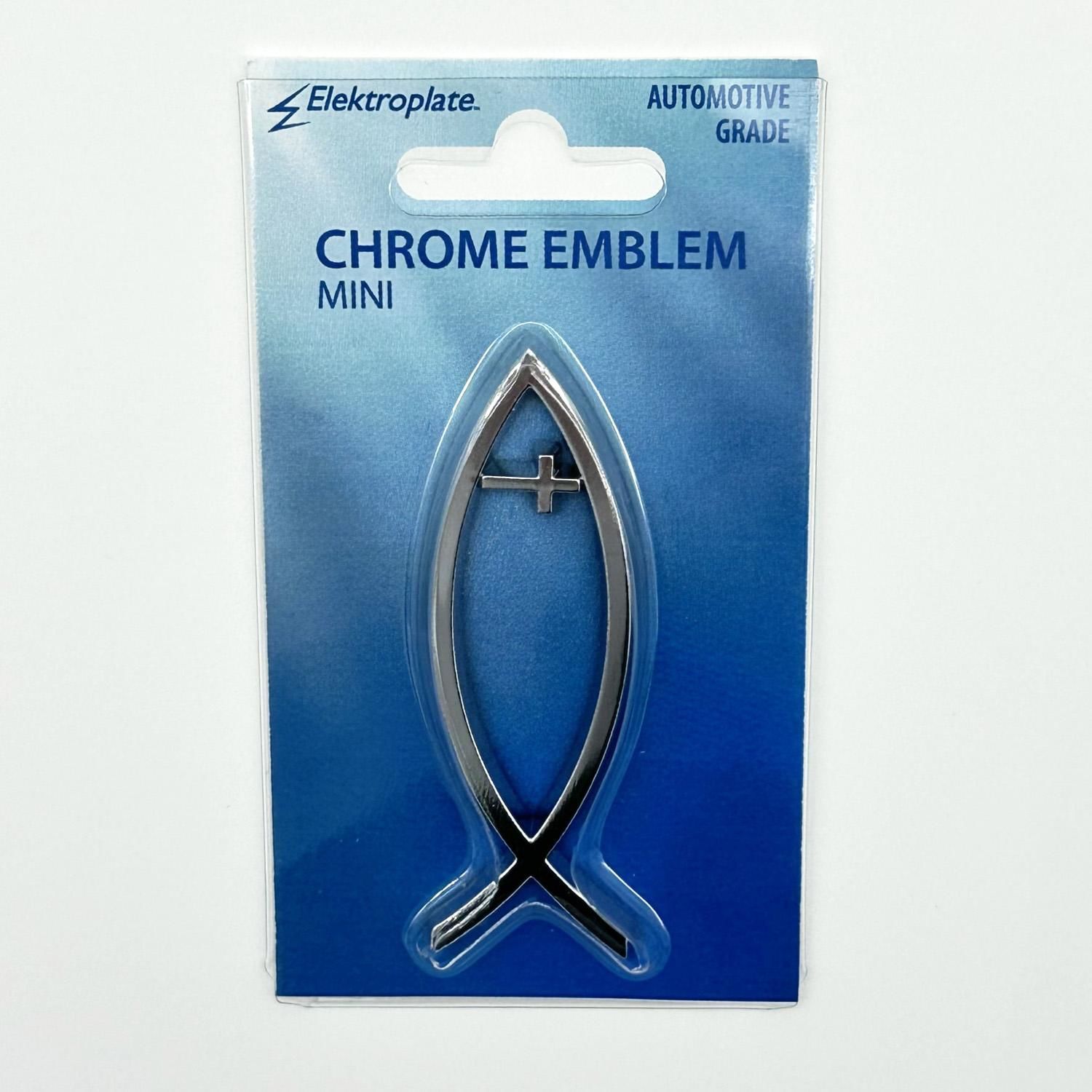 Electroplate Mini Christian Fish Emblem
