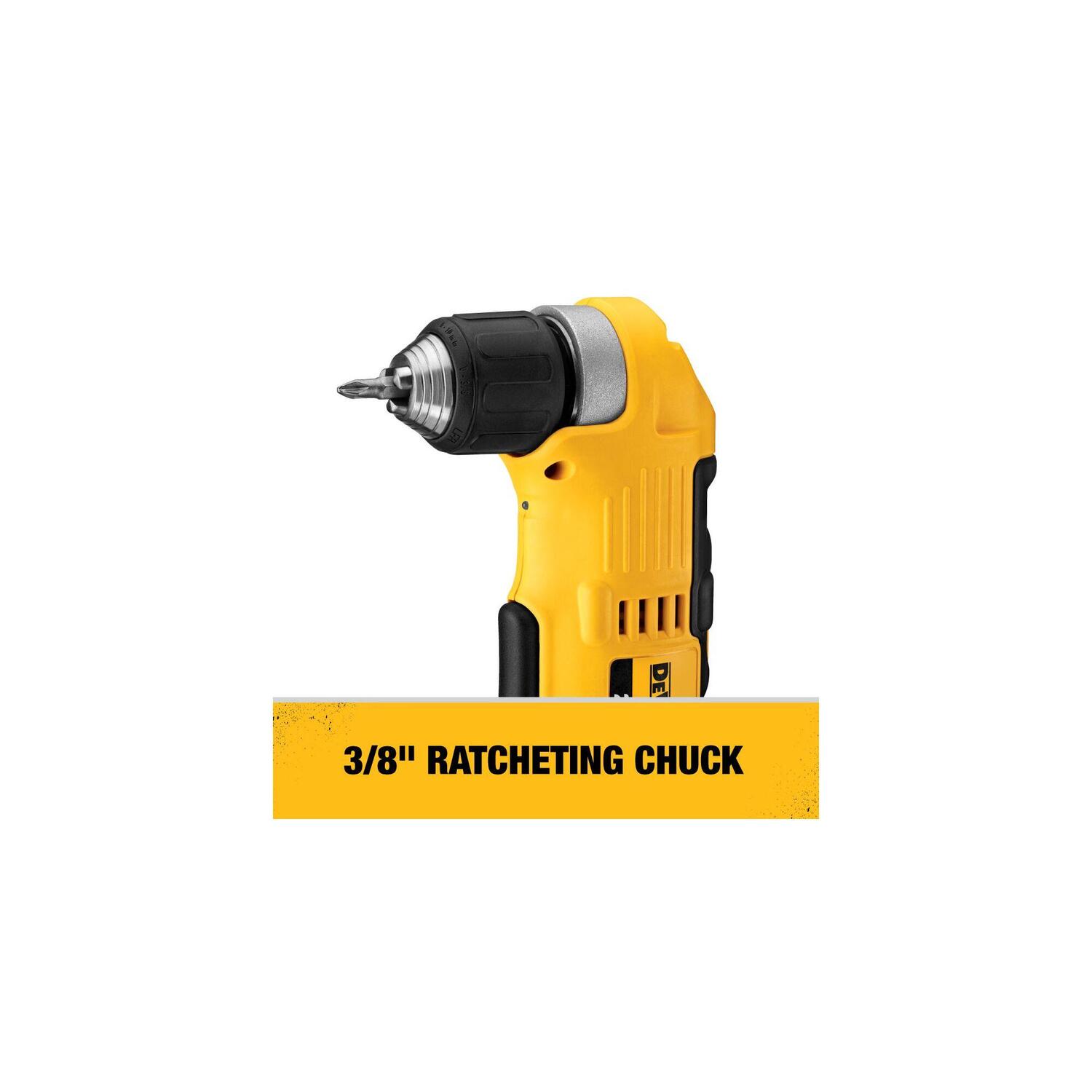 Drill 20 Volt Max 3/8in Lithium Ion Angle Drill, Tool Only