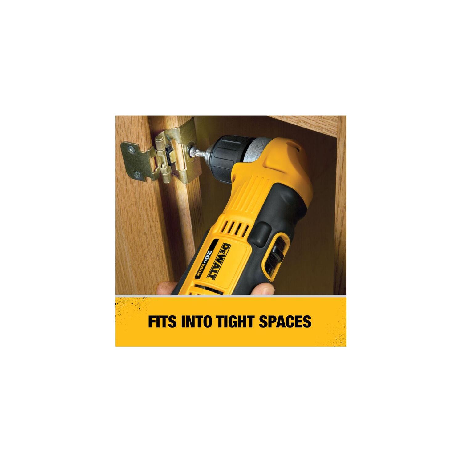 Drill 20 Volt Max 3/8in Lithium Ion Angle Drill, Tool Only