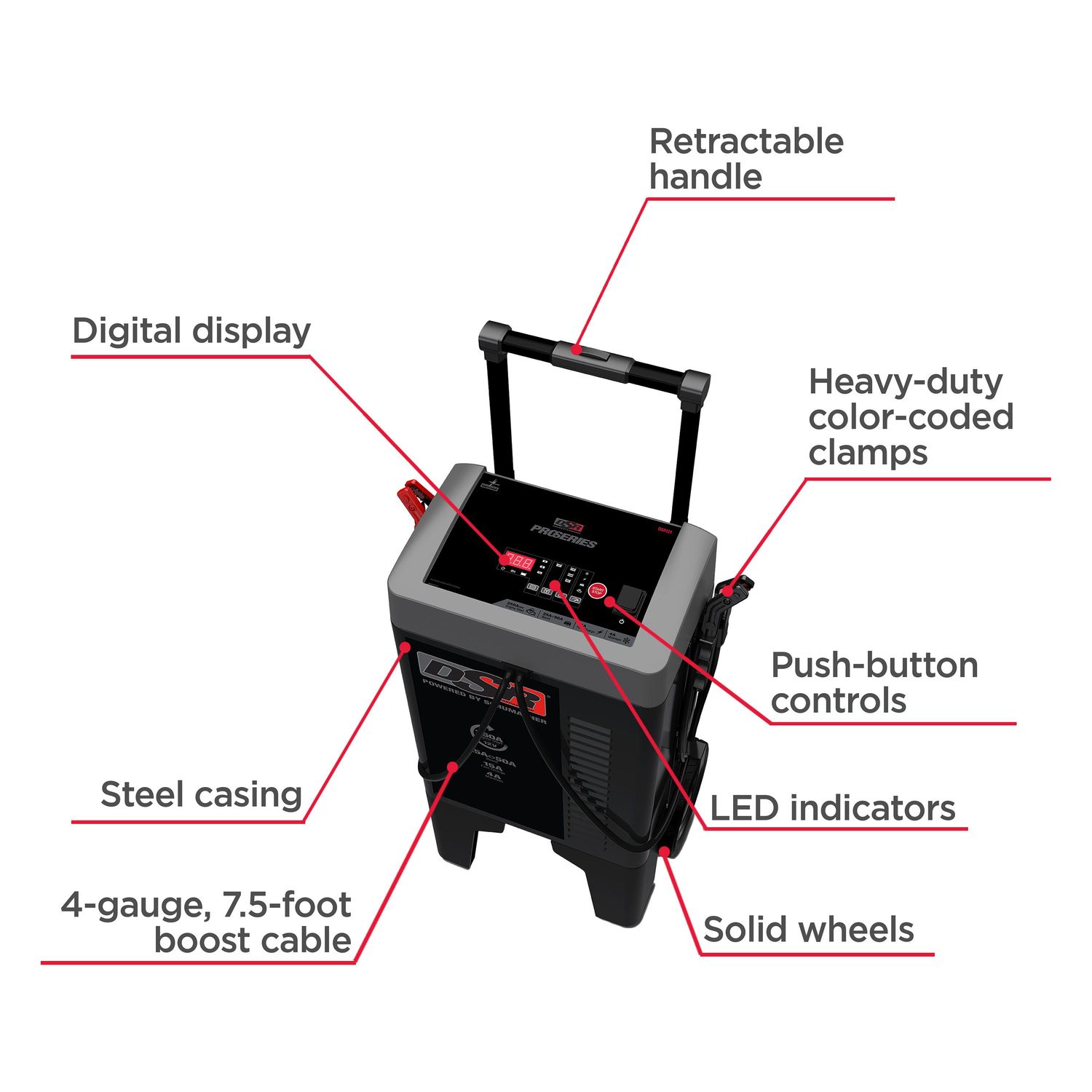 Schumacher 250 Amps 12 Volt Wheel Battery Charger