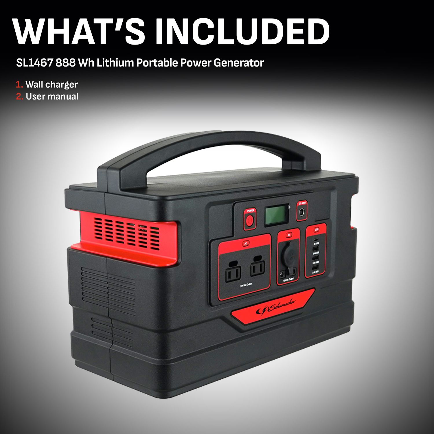 Schumacher 880 Watts Hour Lithium Generator