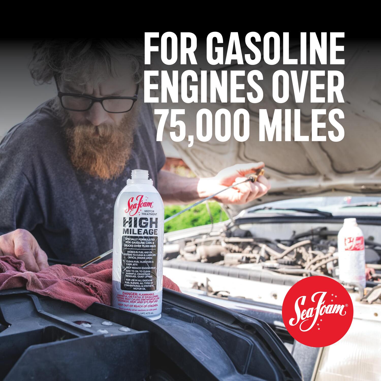 Sea Foam High Mileage Motor Treatment 16Oz